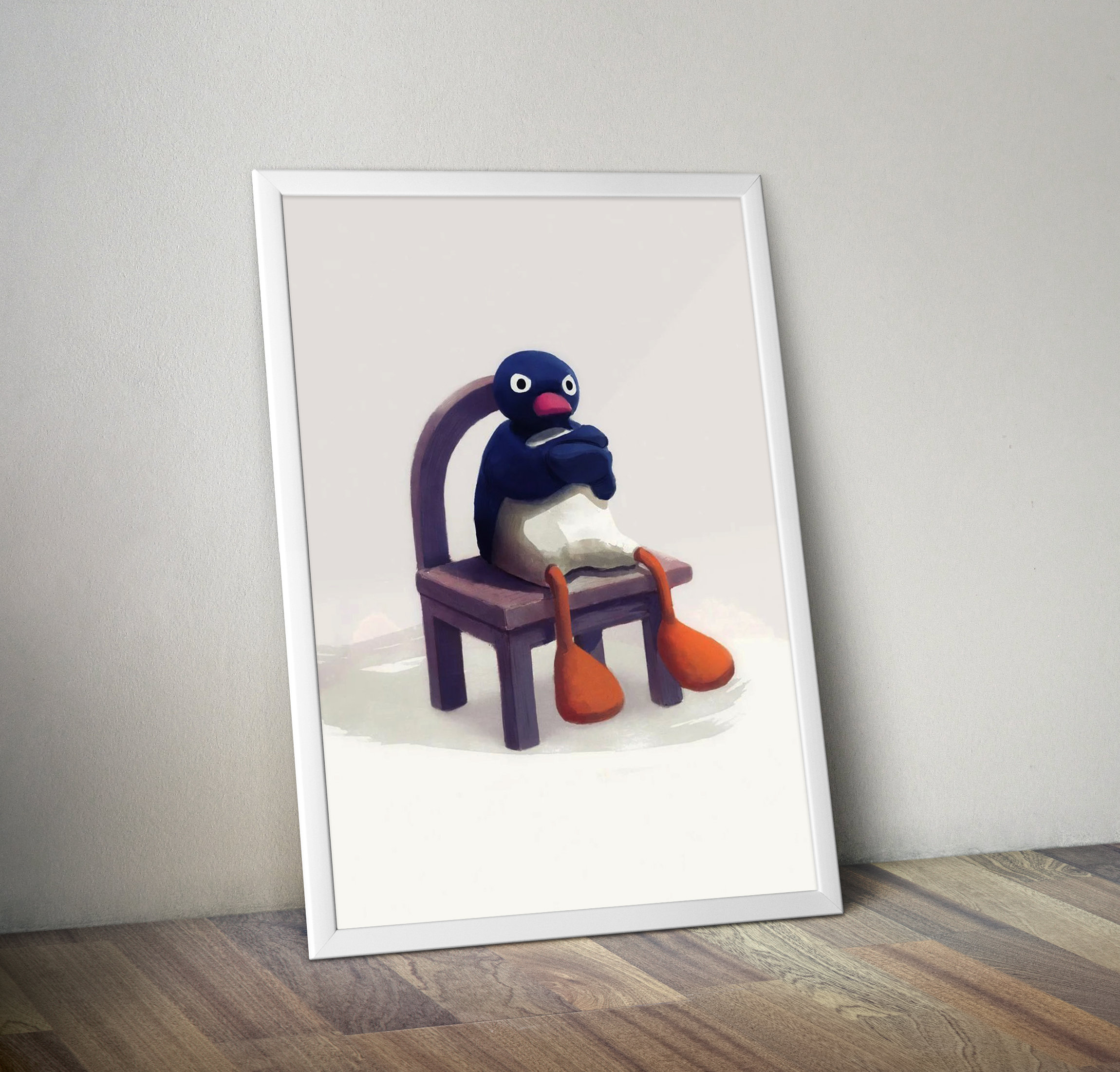 POSTER Angry Pingu Meme Poster,Meme, Funny Present, Meme Poster, Funny ...