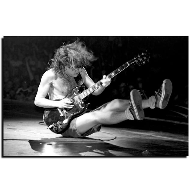 POSTER Angus Young ACDC Poster Live Concert Photo Rare Wall Art Print ...