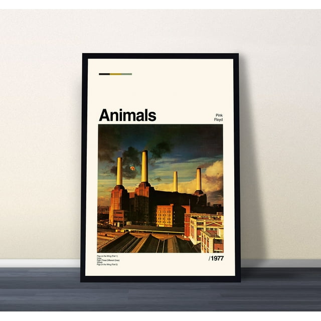 POSTER Animals Pink Floyd Album Cover Poster Print, Pink Floyd Poster ...