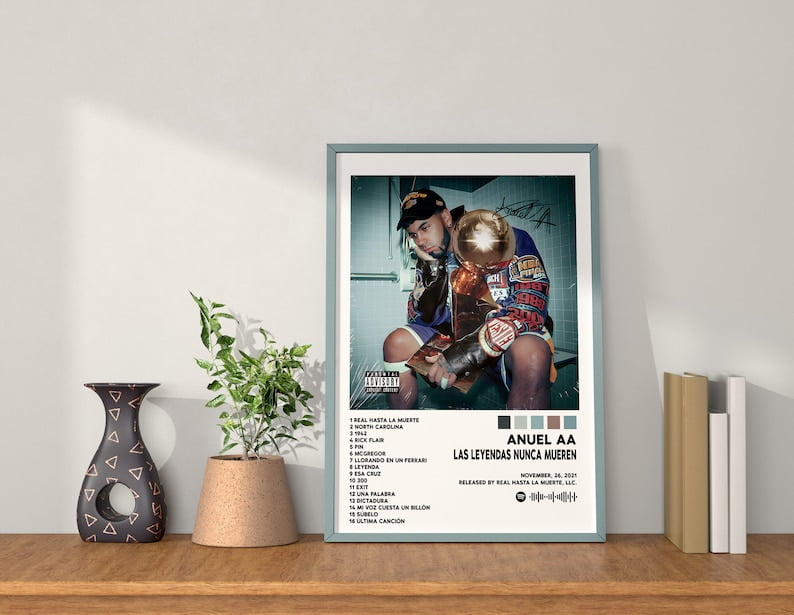 POSTER Anuel AA / Las Leyendas Nunca M / Imprimible , portada del álbum, poster-UNFRAMED ...