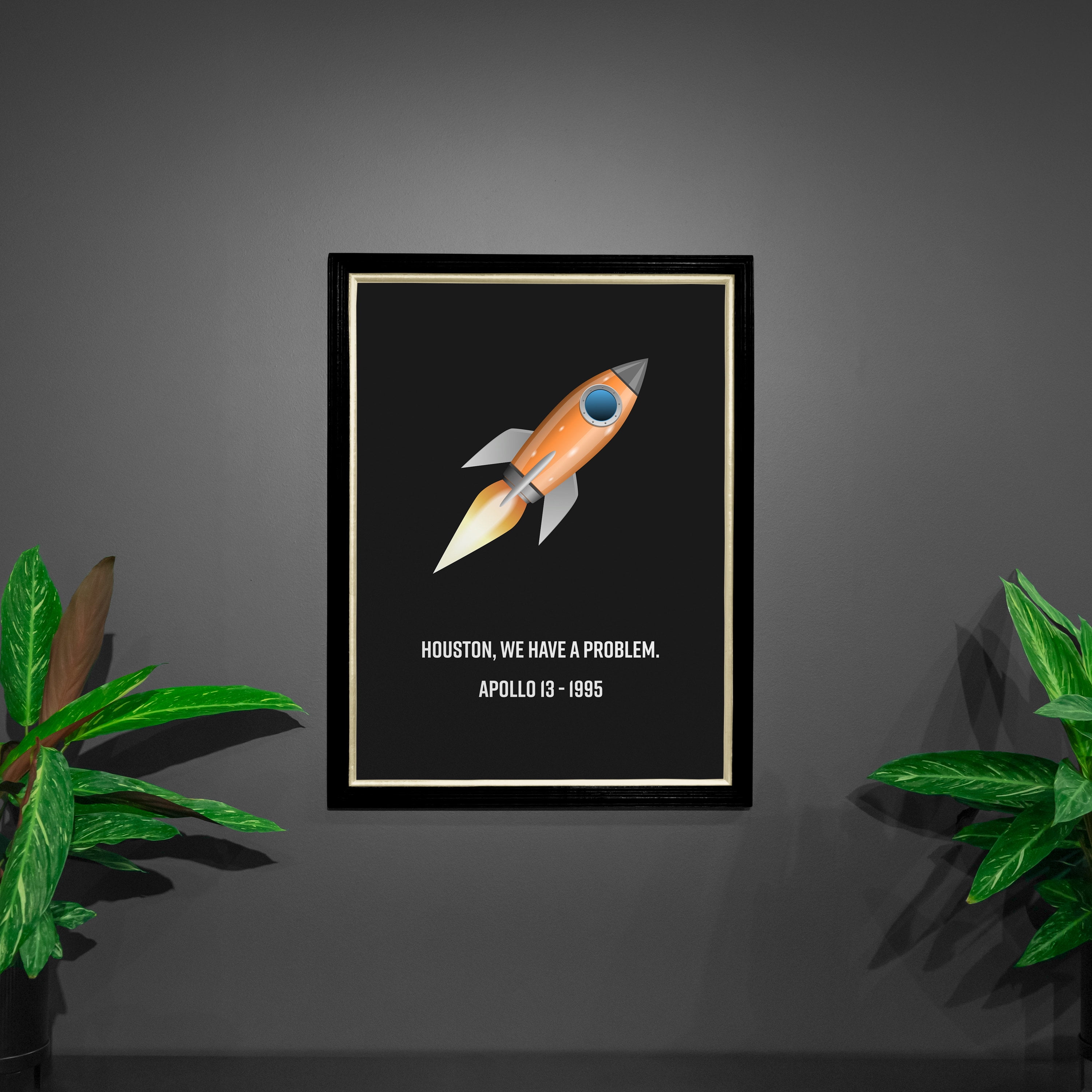 POSTER Apollo 13 Movie Print / Houston we have a problem / Movie Art ...