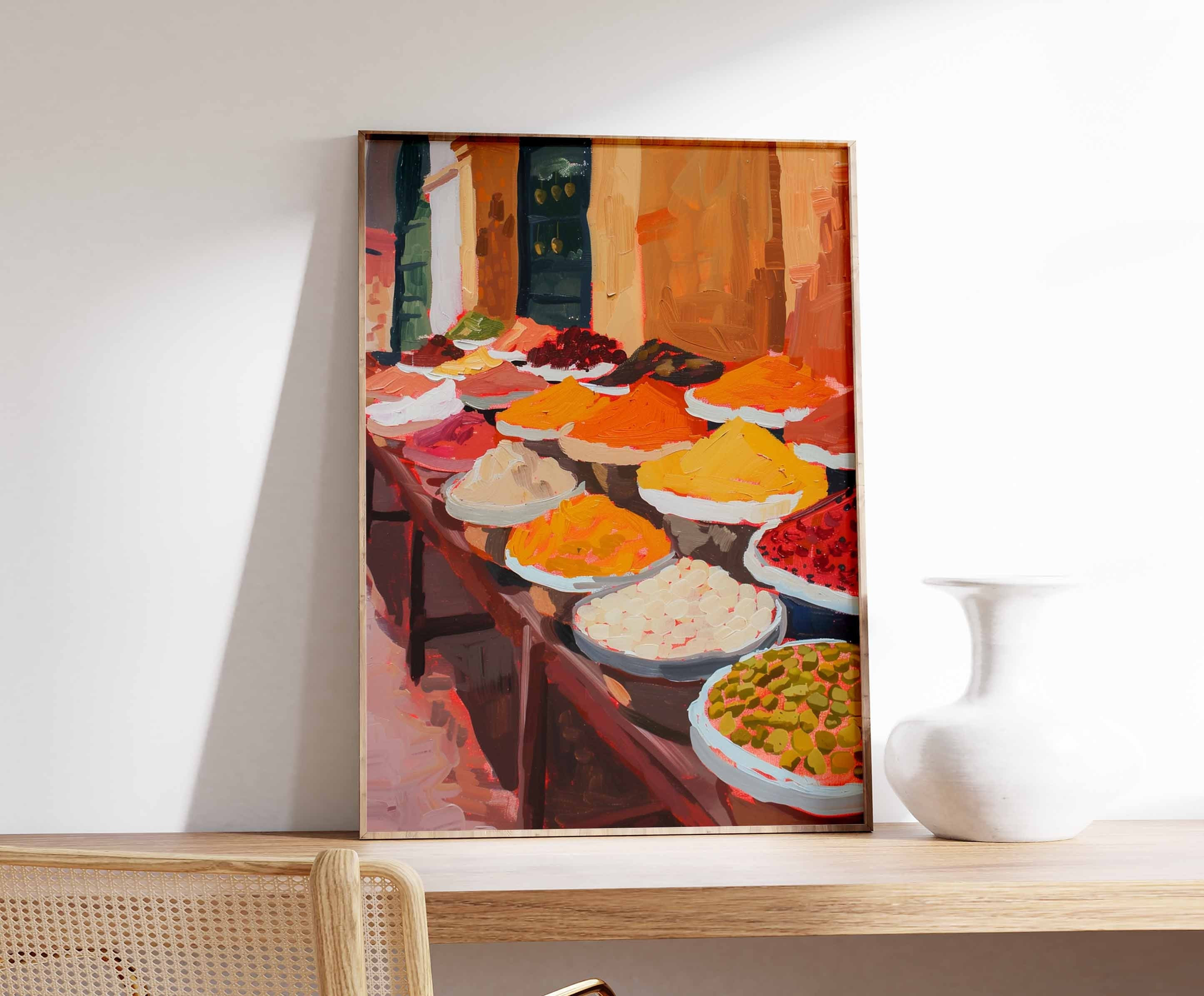 POSTER Arabic Spice Market Poster, Middle Eastern Wall Art, Islamic ...