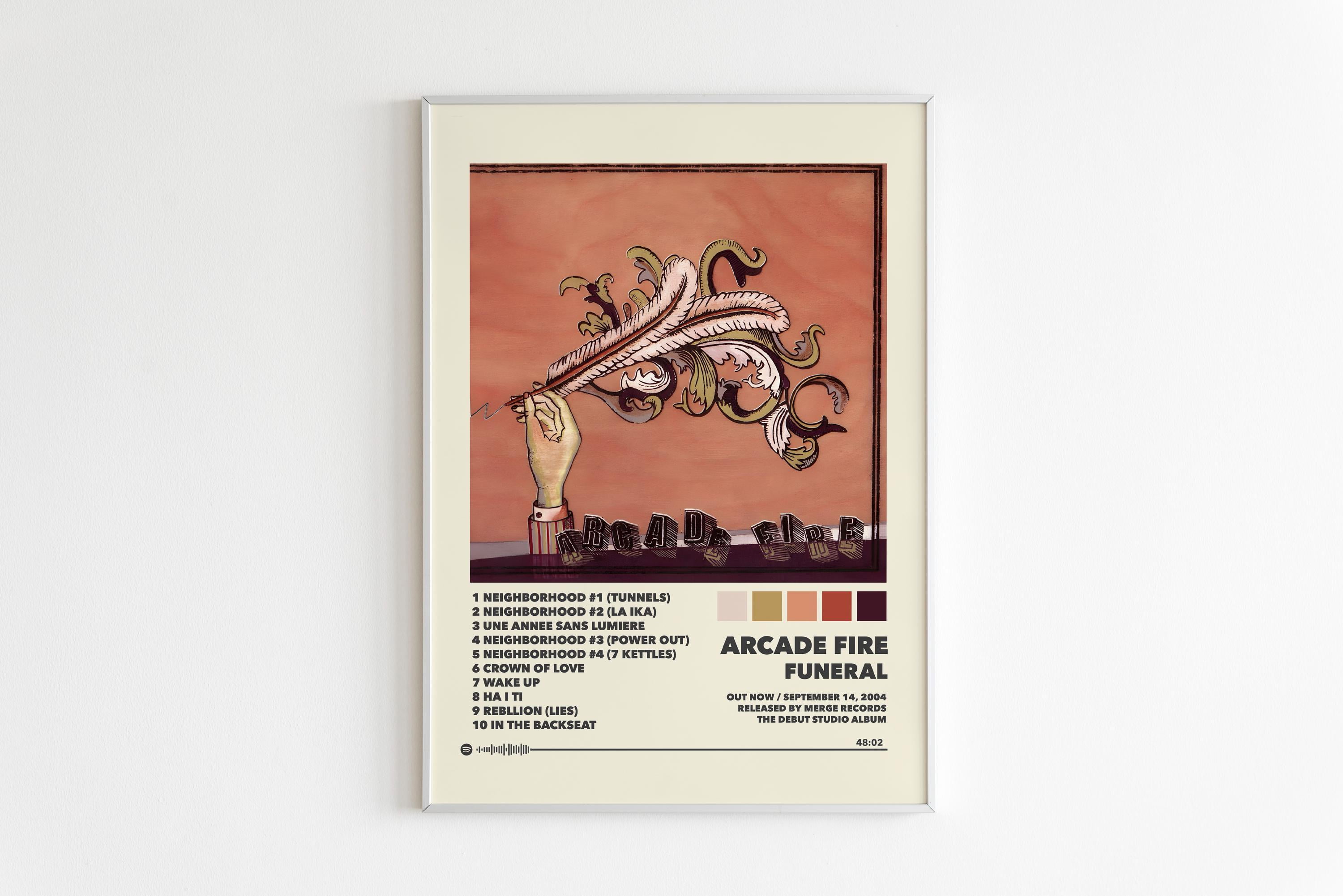 POSTER Arcade Fire Posters / Funeral Poster, Album Cover Poster, Poster Print Wall Art, Arcade ...