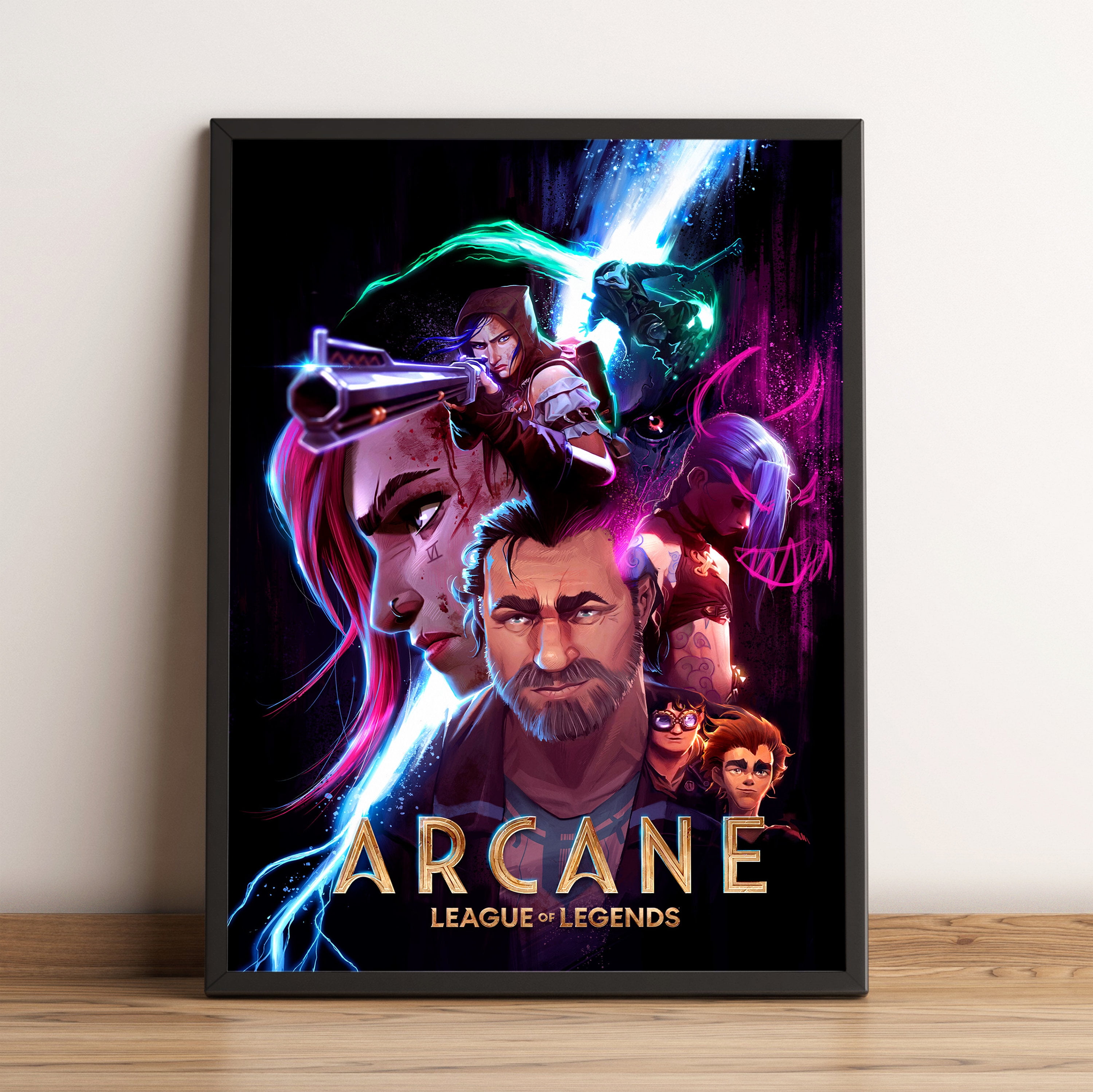 POSTER Arcane Poster, League Of Legends Wall Art, Tv Series Print, Best ...