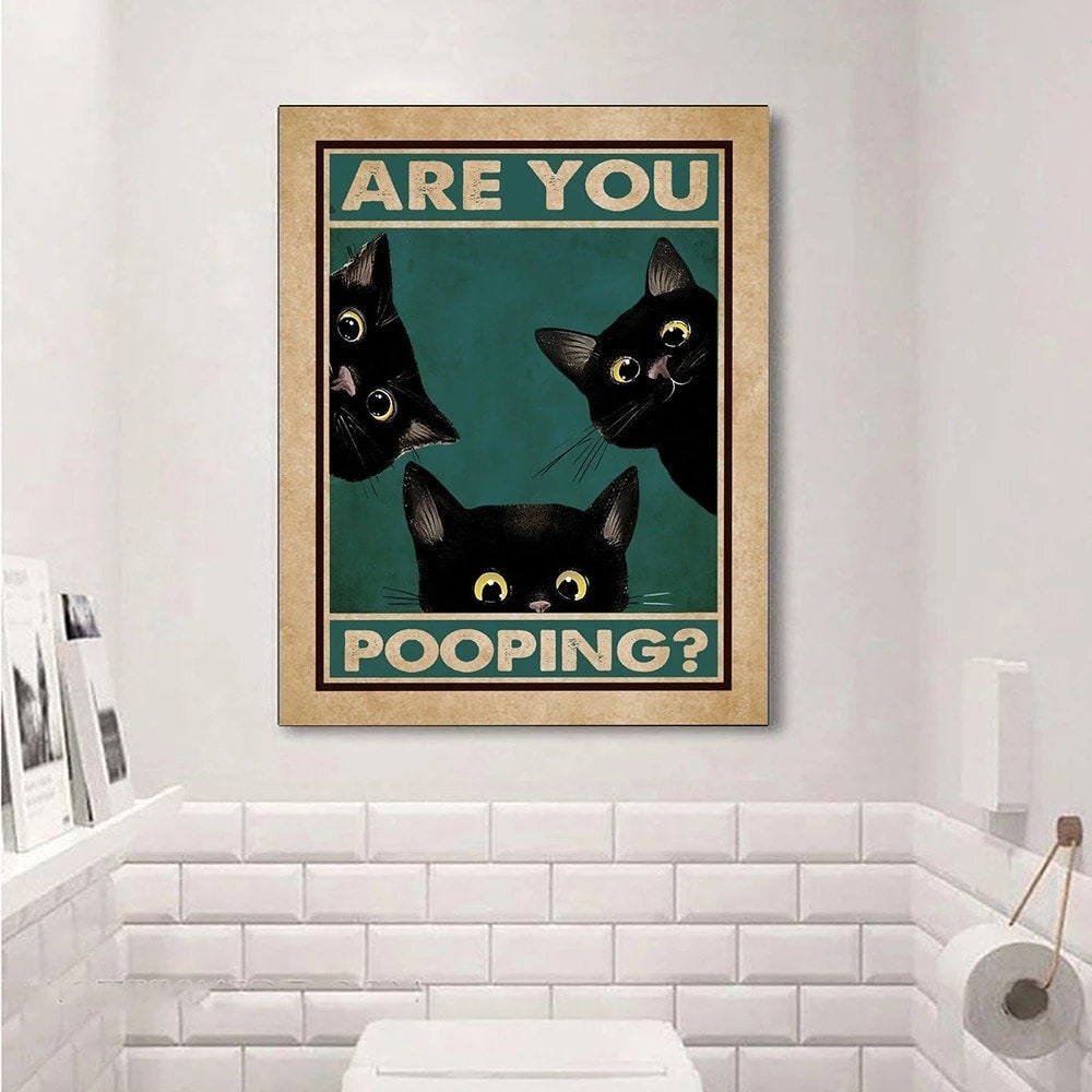 POSTER Are You Pooping Poster Bathroom Funny Bathroom Sign Prints Cute ...