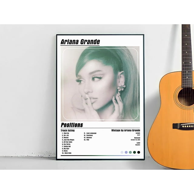 POSTER Ariana Grande - Positions | Album Cover Poster-UNFRAMED ...