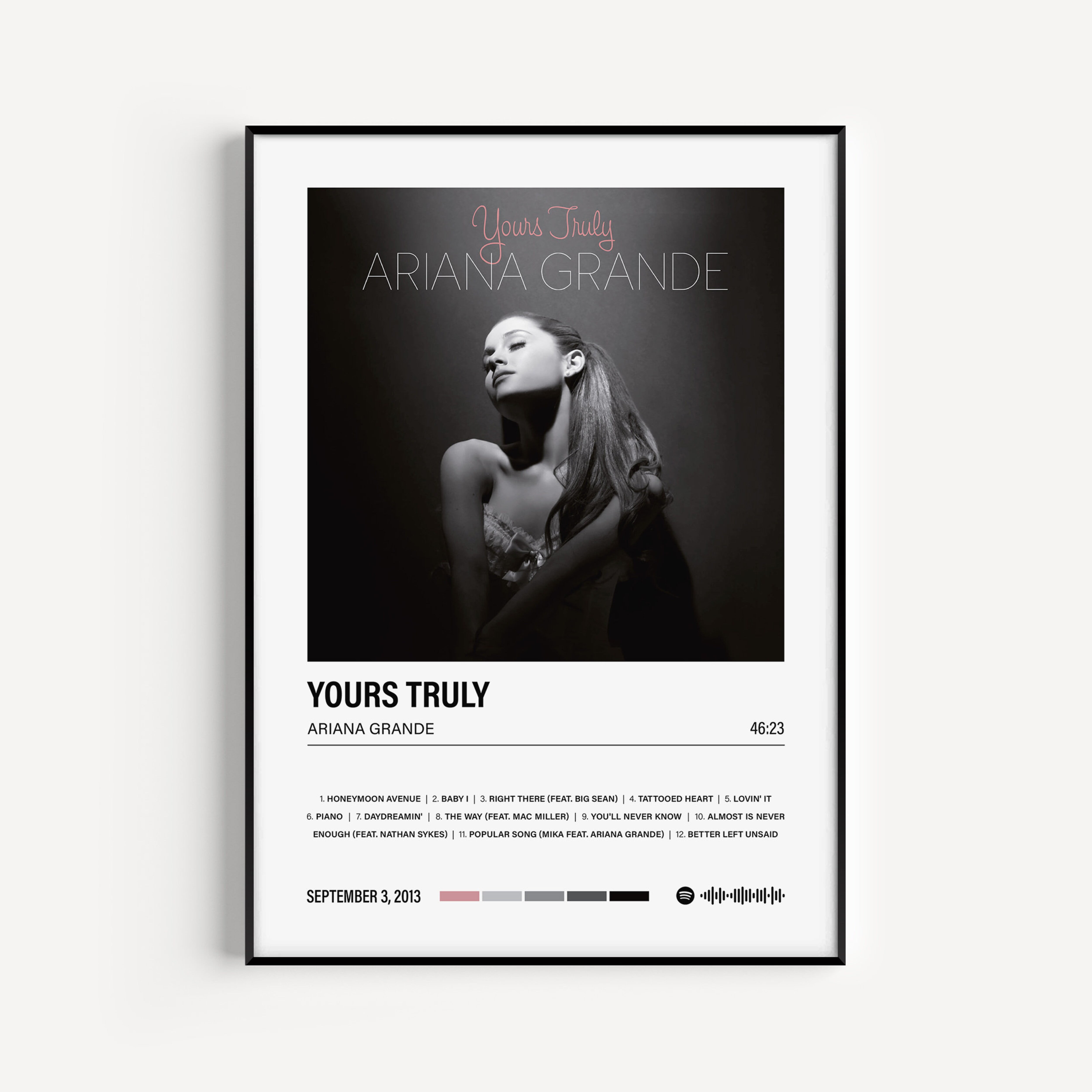 POSTER Ariana Grande | Yours Truly | Yours Truly Tracklist | Ariana ...