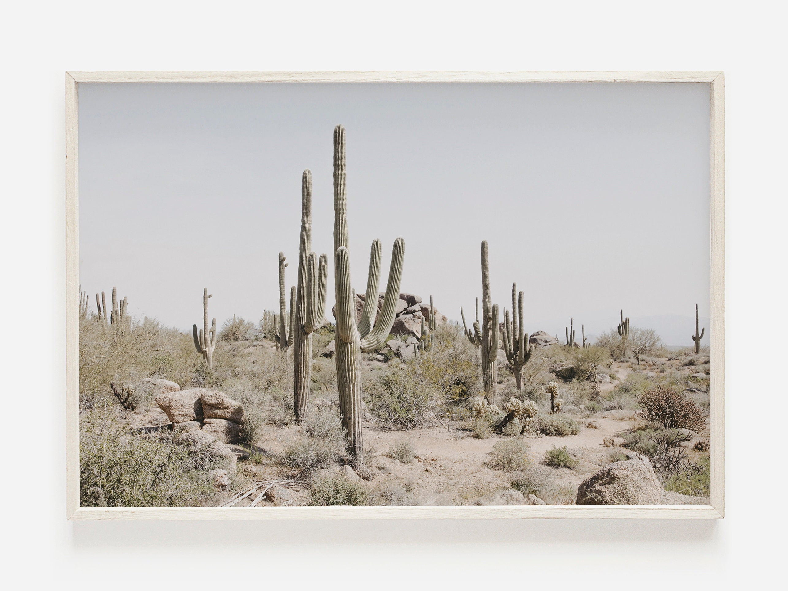 POSTER Arizona Desert Decor, Southwest Landscape, Arizona Art, Saguaro ...