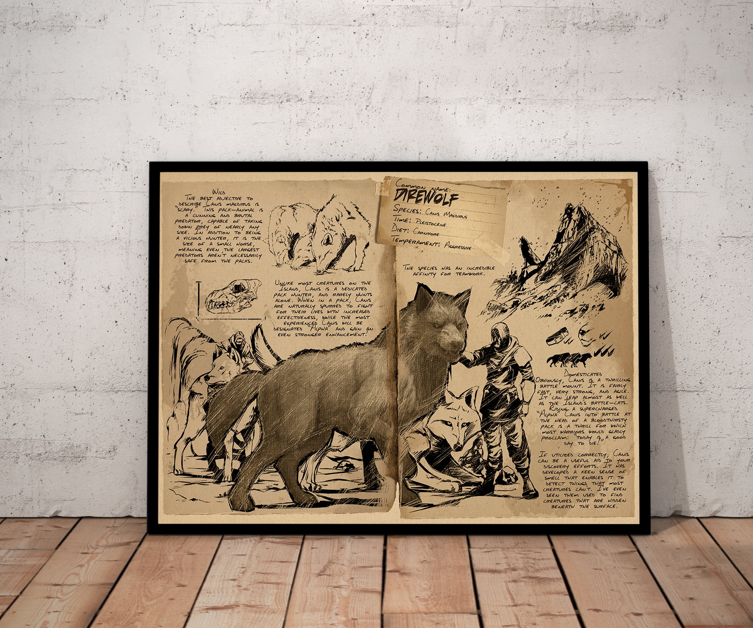 POSTER Ark Survival Evolved Monsters Poster, Wall Art, Wall Prints ...