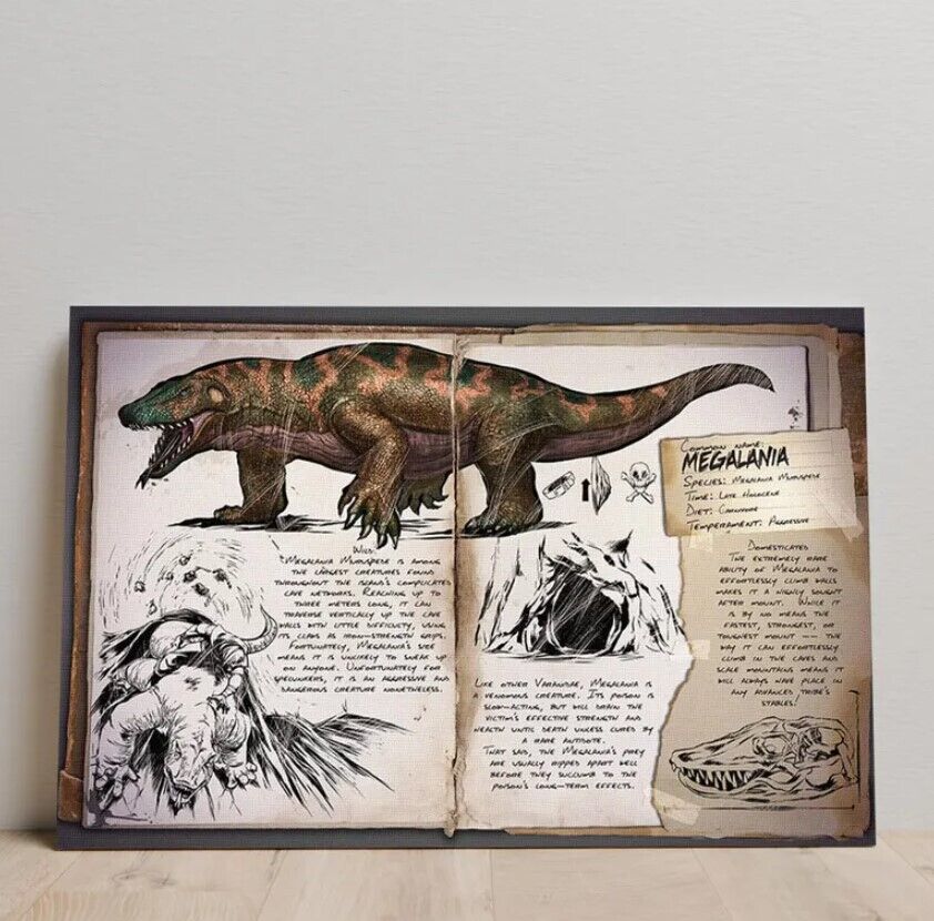 POSTER Ark Survival Evolved Poster, Ark Book Print, Game Poster-12x18 ...