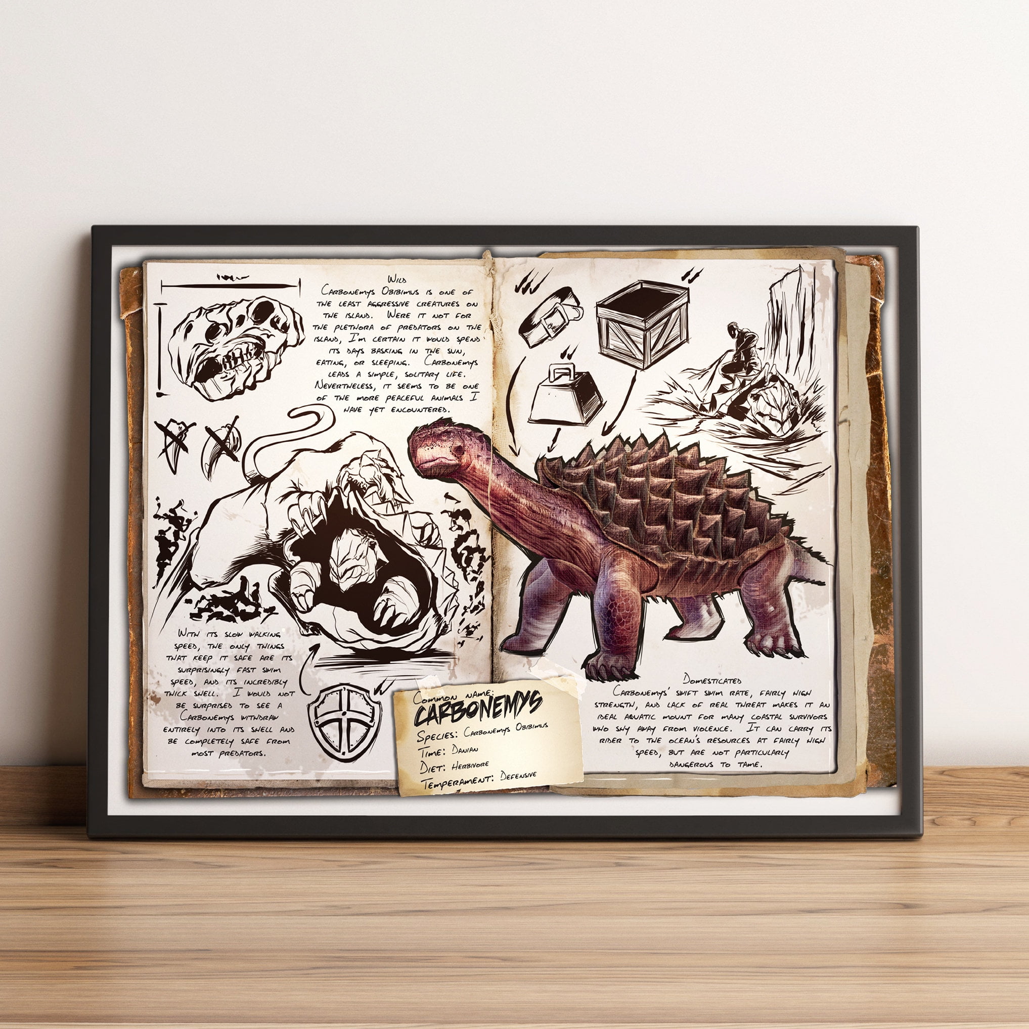 POSTER Ark: Survival Evolved Poster, Dossiers Wall Art, Dinosaur Game ...