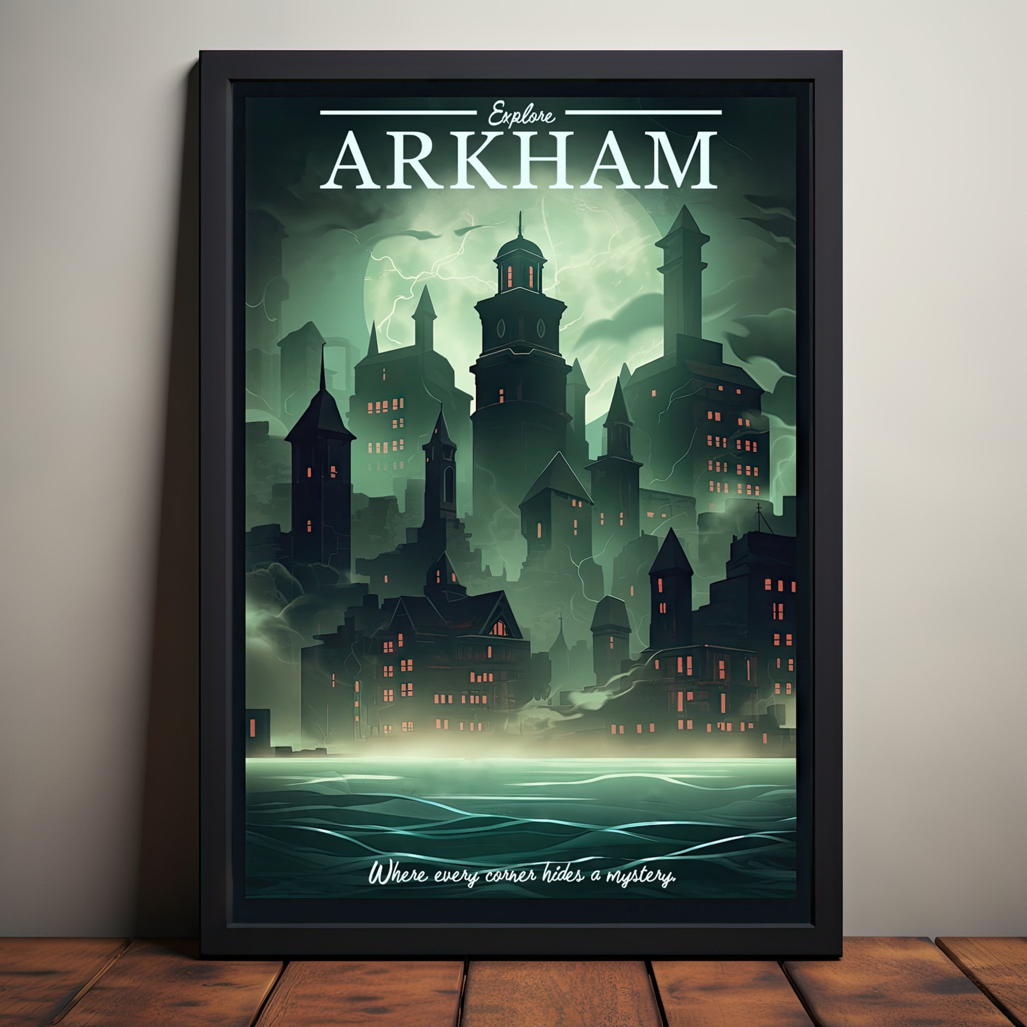 POSTER Arkham (Call of Cthulhu) Travel Poster, Physical Poster, HP ...