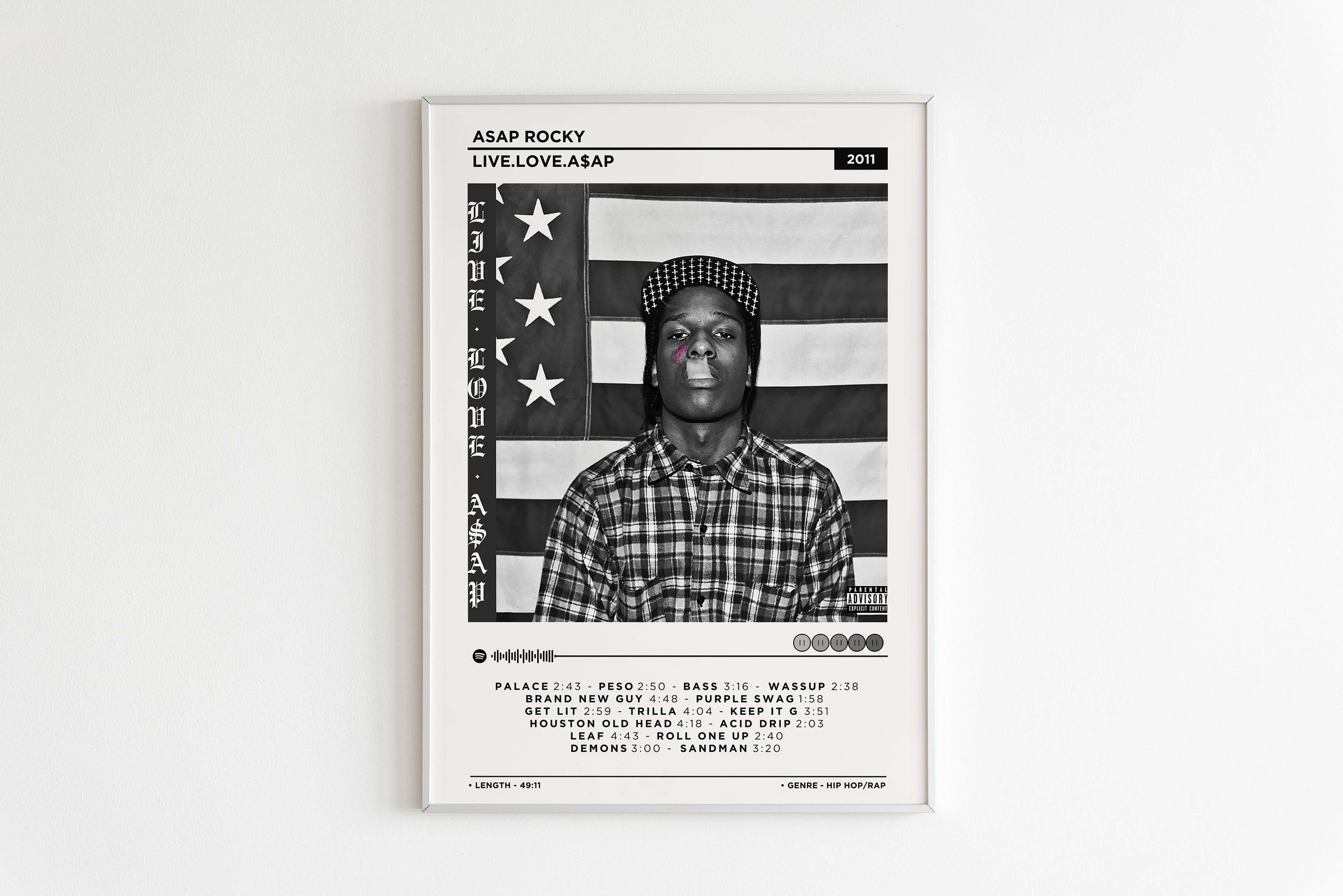 POSTER Asap Rocky - Live.Love.Asap Album Poster / Album Cover Poster ...