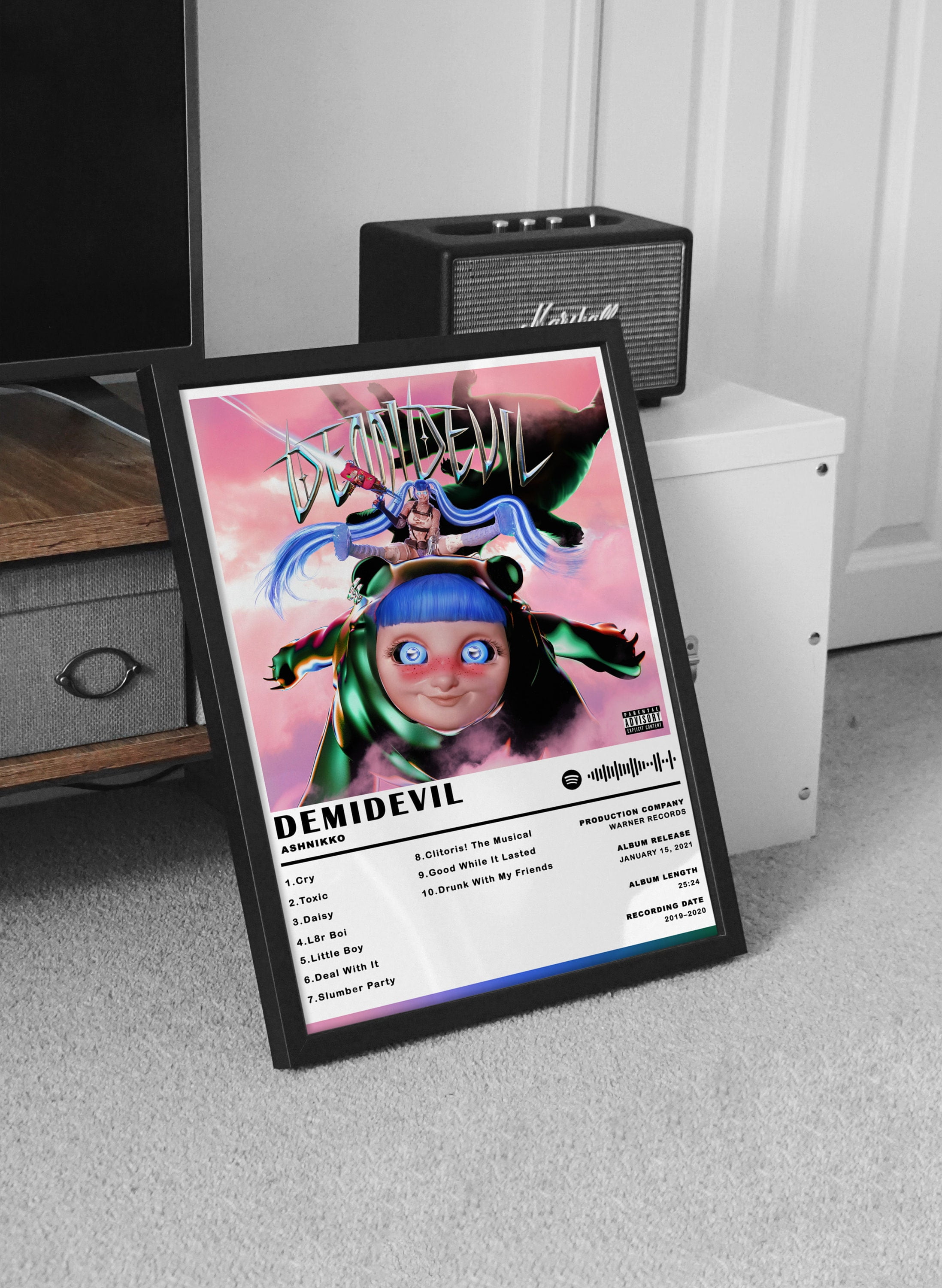 POSTER Ashnikko Poster, Ashnikko DEMIDEVIL Album, Print, Ashnikko Gift ...