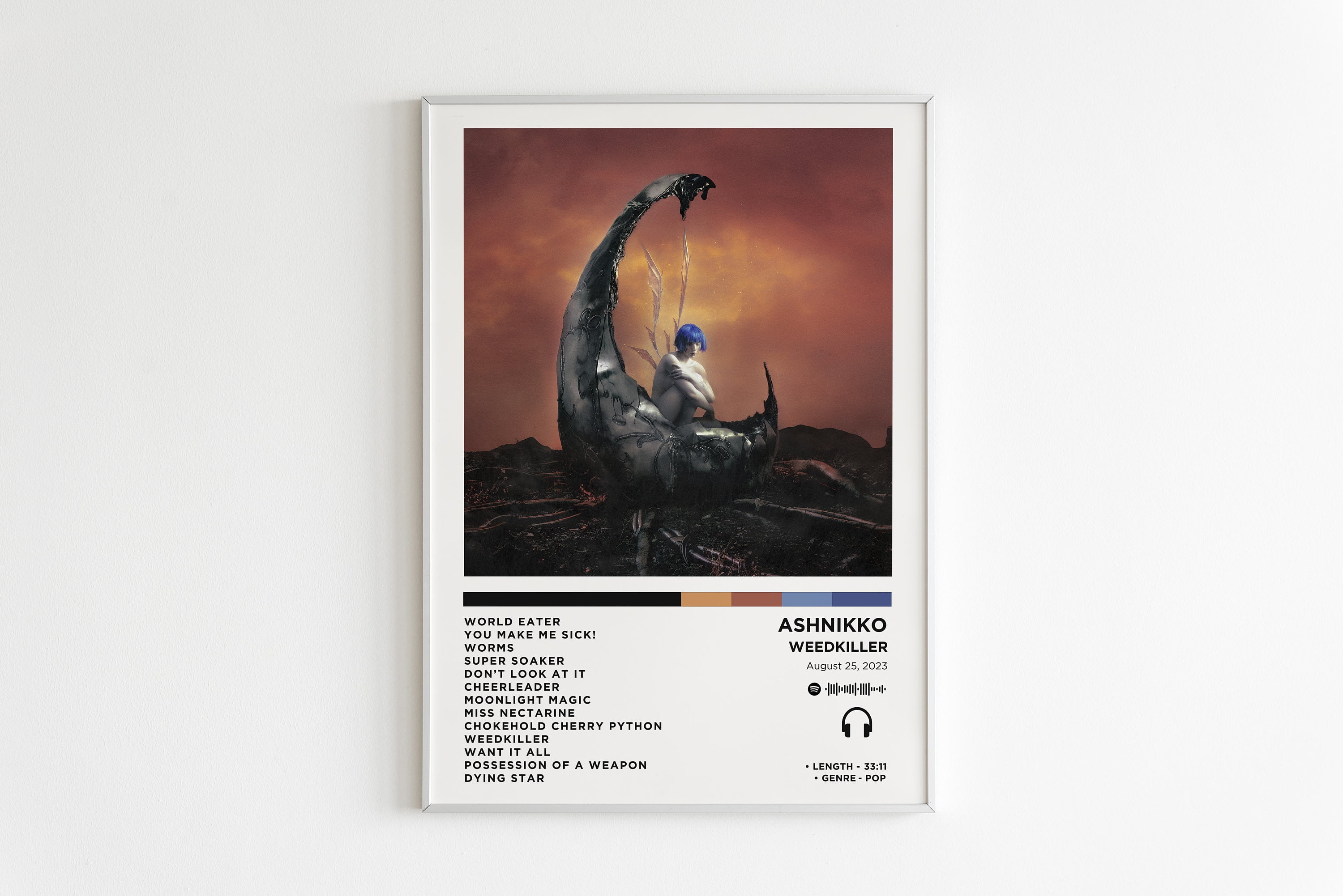 POSTER Ashnikko - Weedkiller Album Poster / Album Cover Poster / Music ...