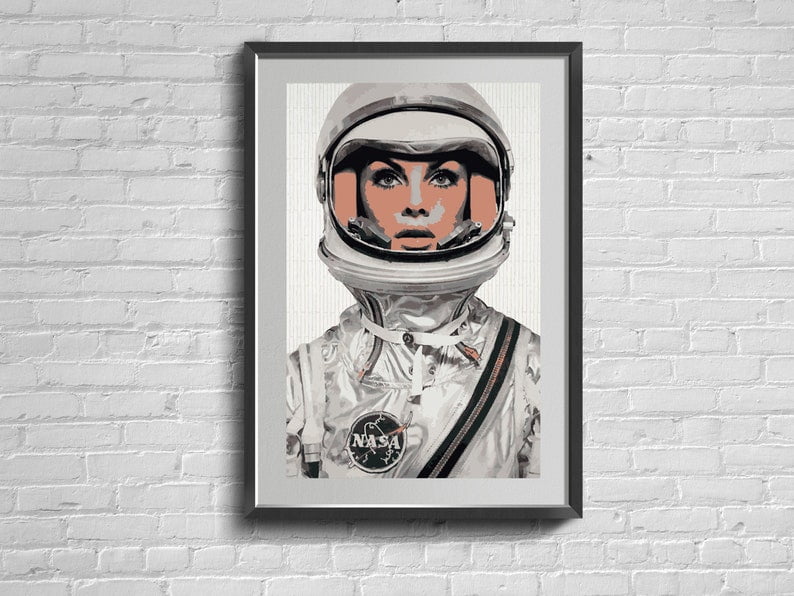POSTER Astronaut Space Girl Print. Feminist Wall Art. The Future Is ...
