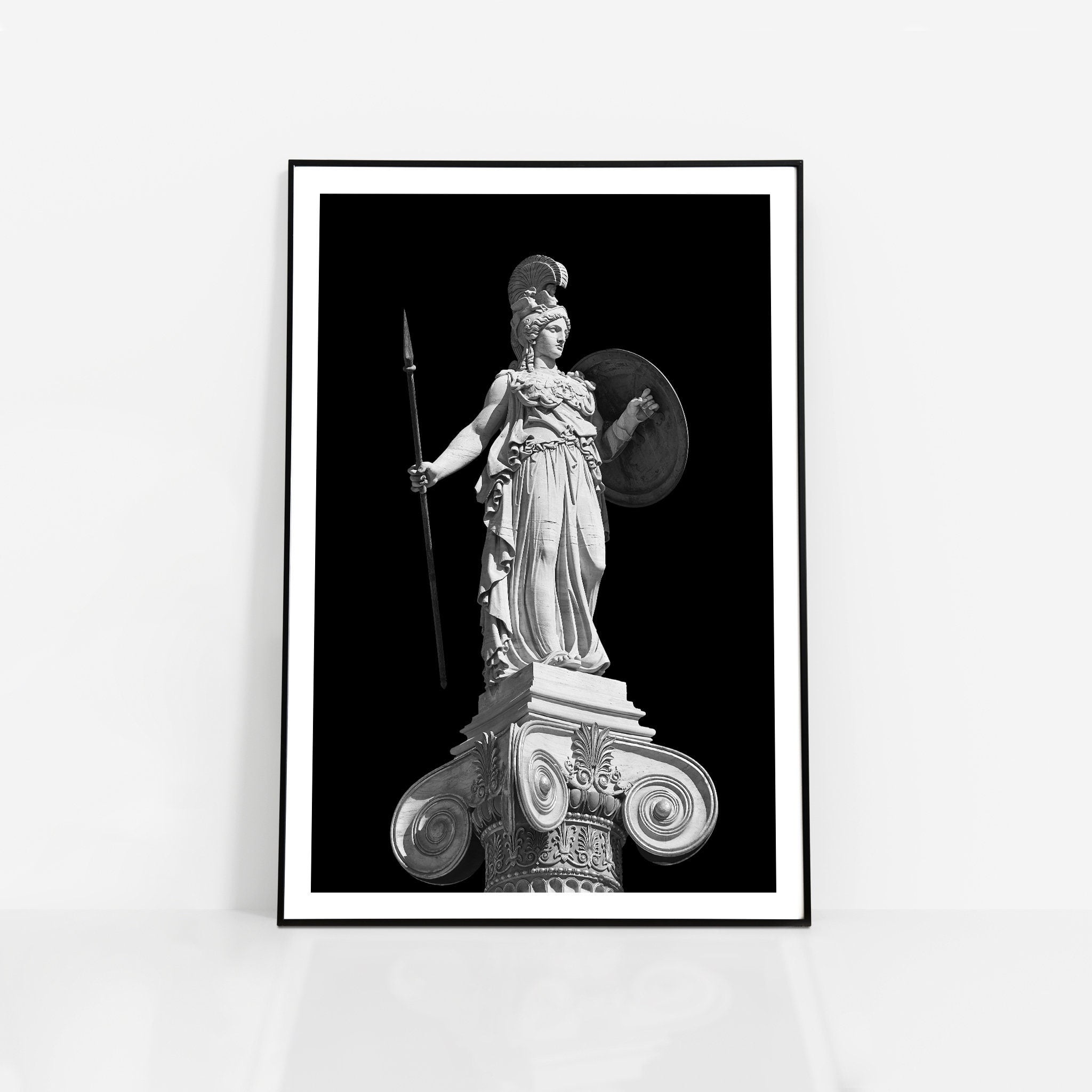 POSTER Athena Print sculpture Wall Art Poster | Statue of Greek goddess ...