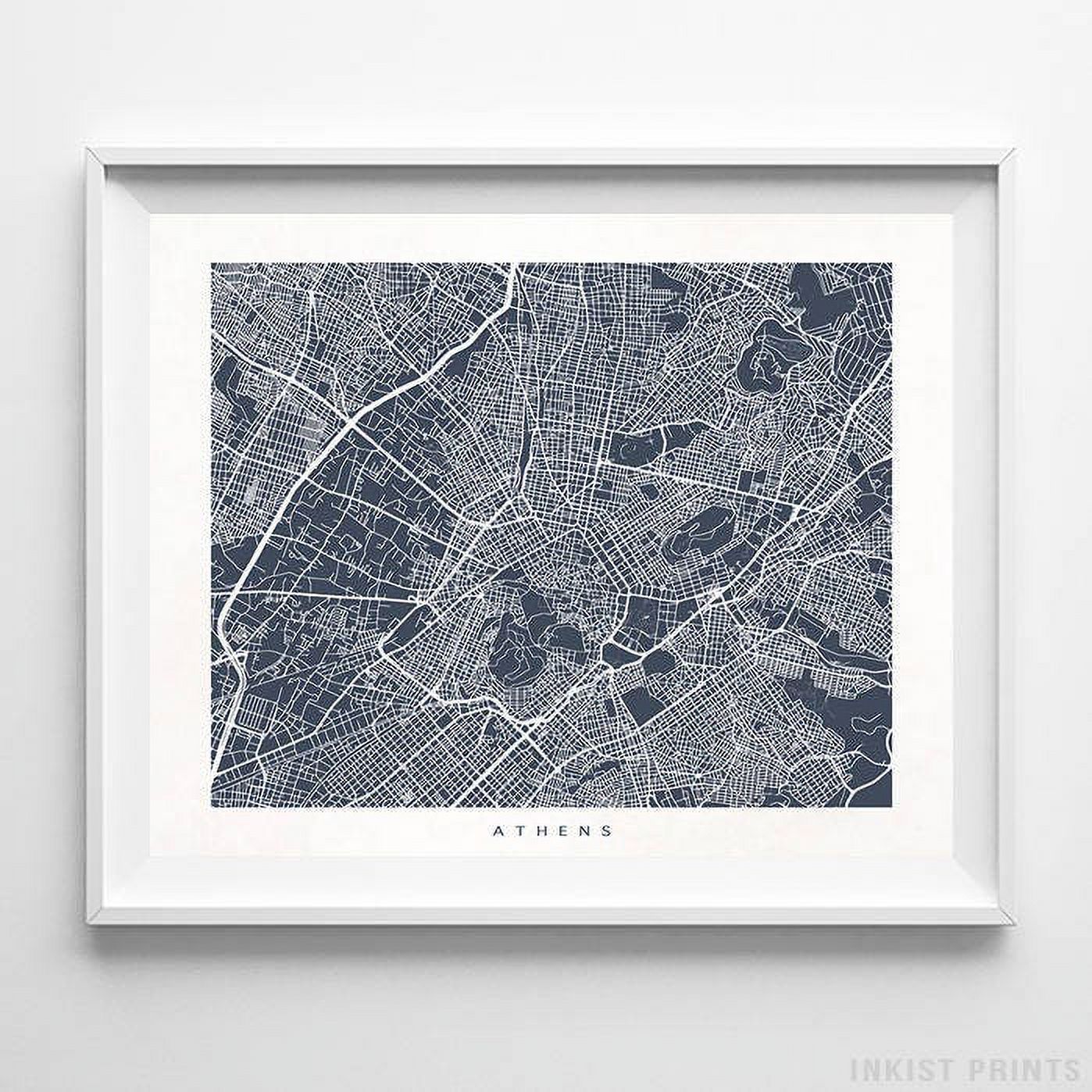 POSTER Athens Map Print, Greece Print, Greece Poster, Greek Art ...