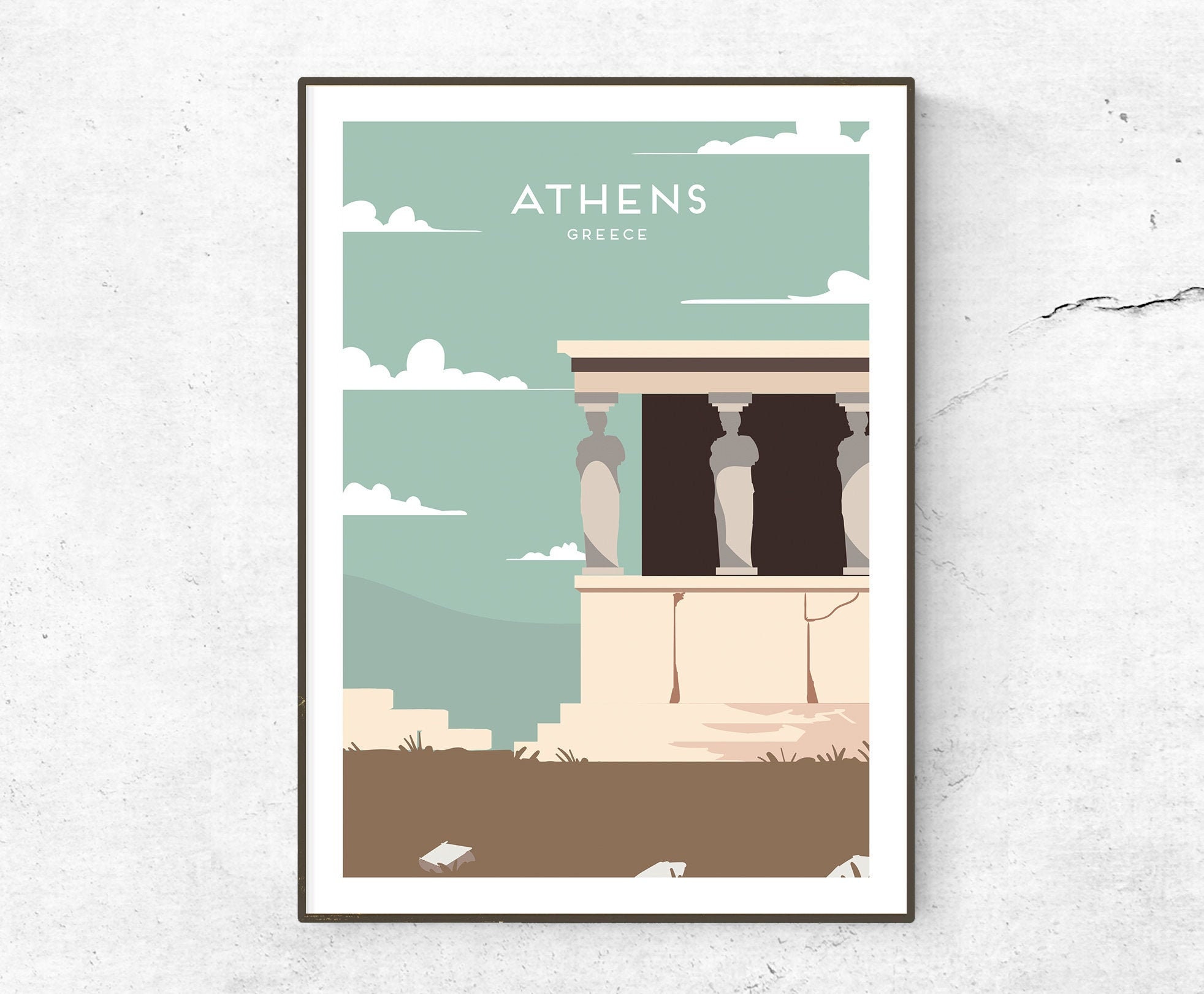 POSTER Athens Poster / Print / Greece Travel Print / Travel Poster ...
