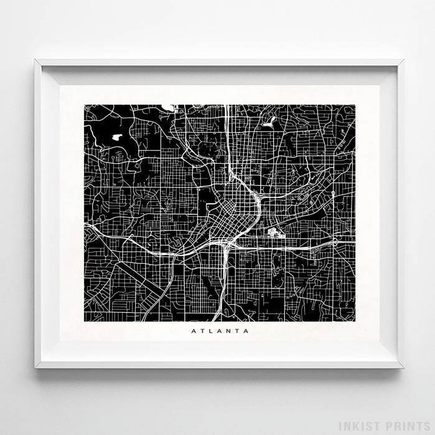 POSTER Atlanta Map Print, Georgia Print, Georgia Poster, Wall ...
