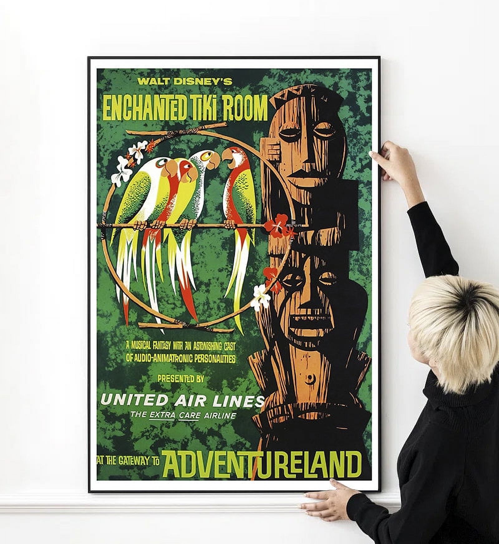 POSTER Attraction Enchanted Tiki Room Vintage Poster High Quality Print ...
