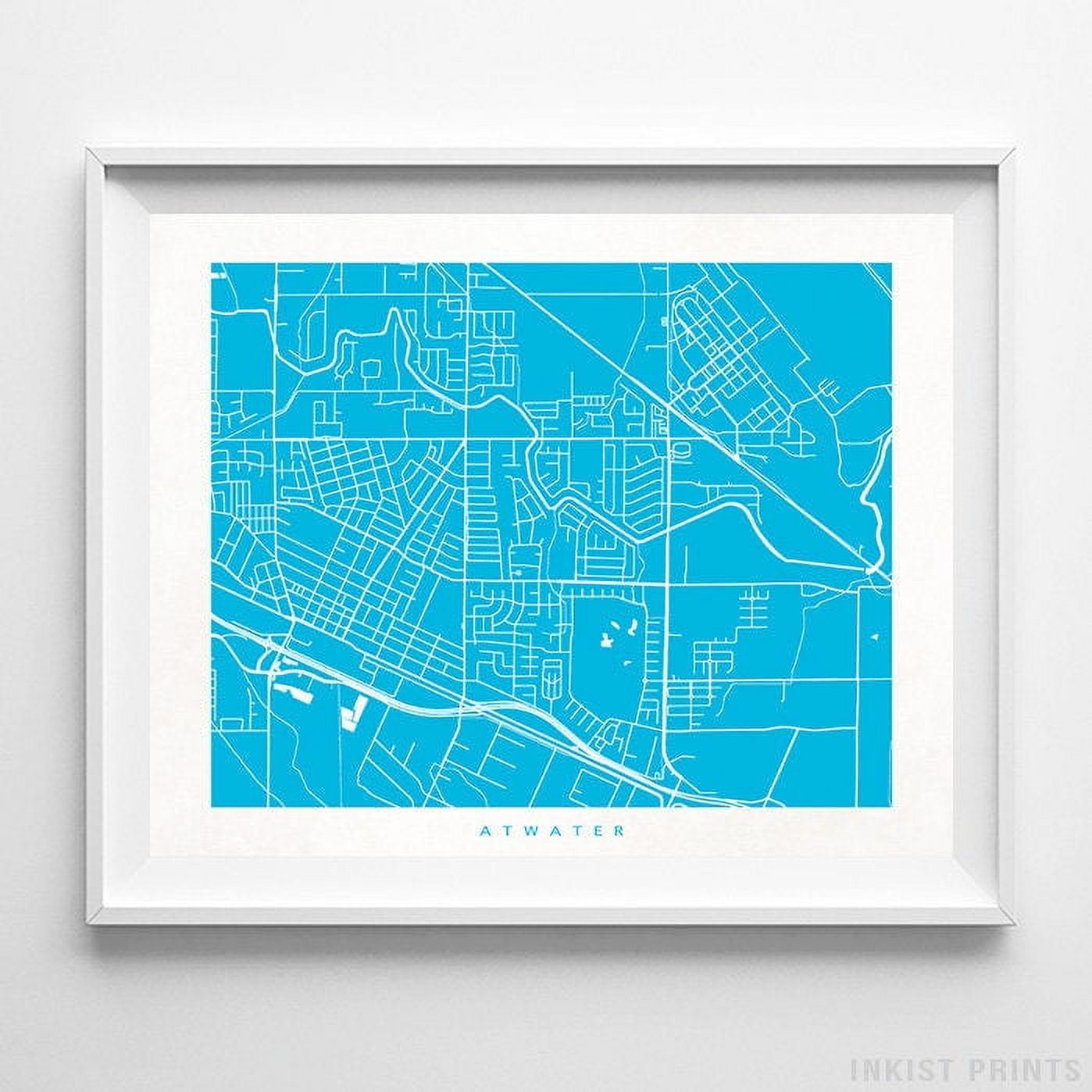 POSTER Atwater Map, Atwater Print, Modern Wall Art, California Poster ...