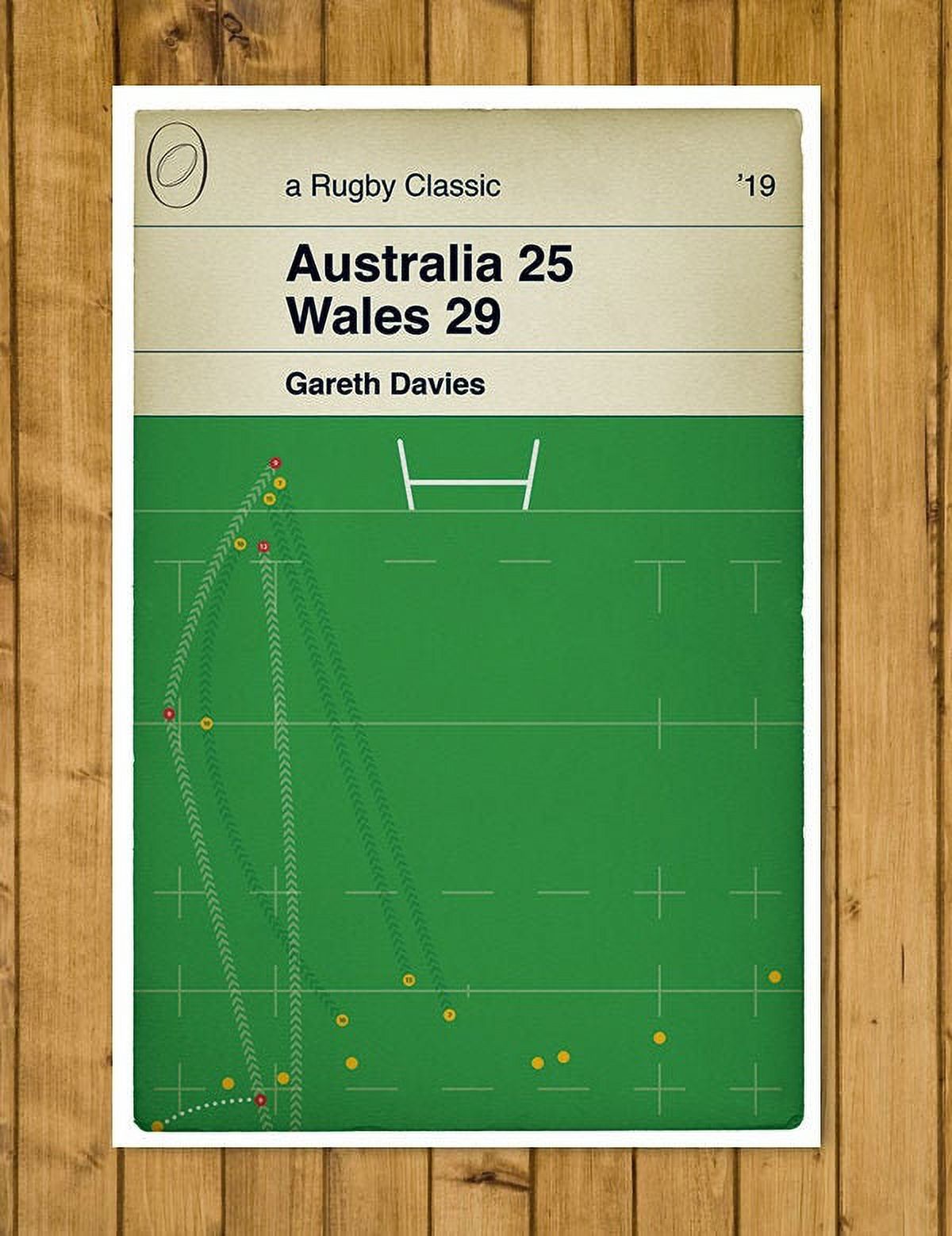 POSTER Australia 25 Wales 29 - Gareth Davies Try - World Cup 2019 ...