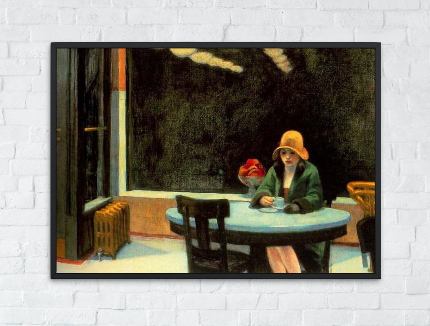 Poster Automat Painting, Edward Hopper, Neoclassicism Wall Art Decor ...