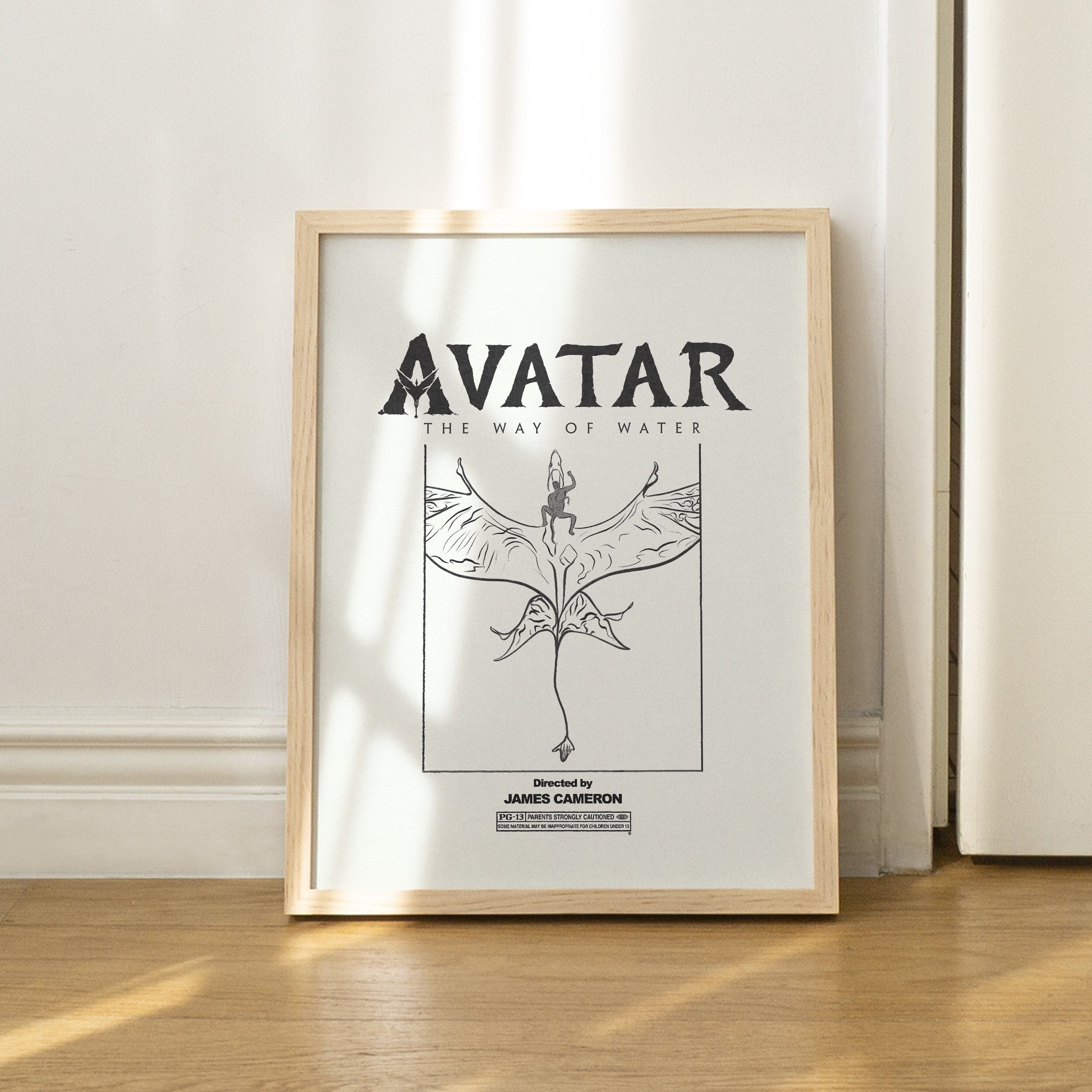 POSTER Avatar: The Way of Water | James Cameron | Movie Poster | Black ...