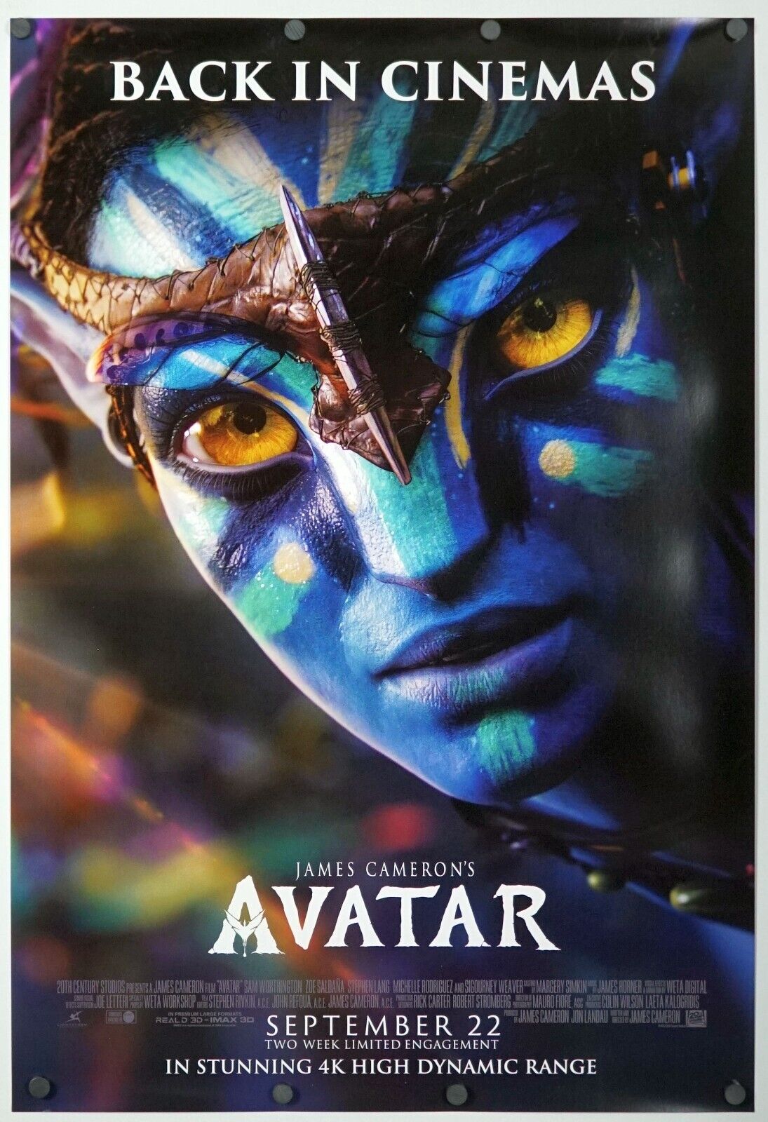 POSTER Avatar - original DS movie poster 2022 Re-release INTL-16x24 ...