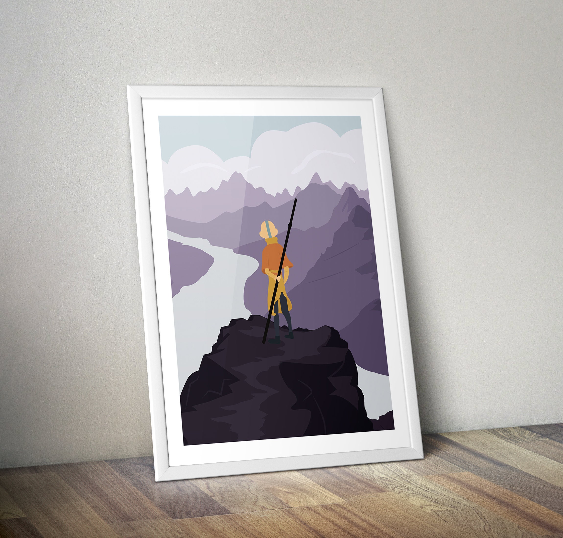POSTER Avatar the Last Airbender Poster ATLA Minimalist Poster Aang ...