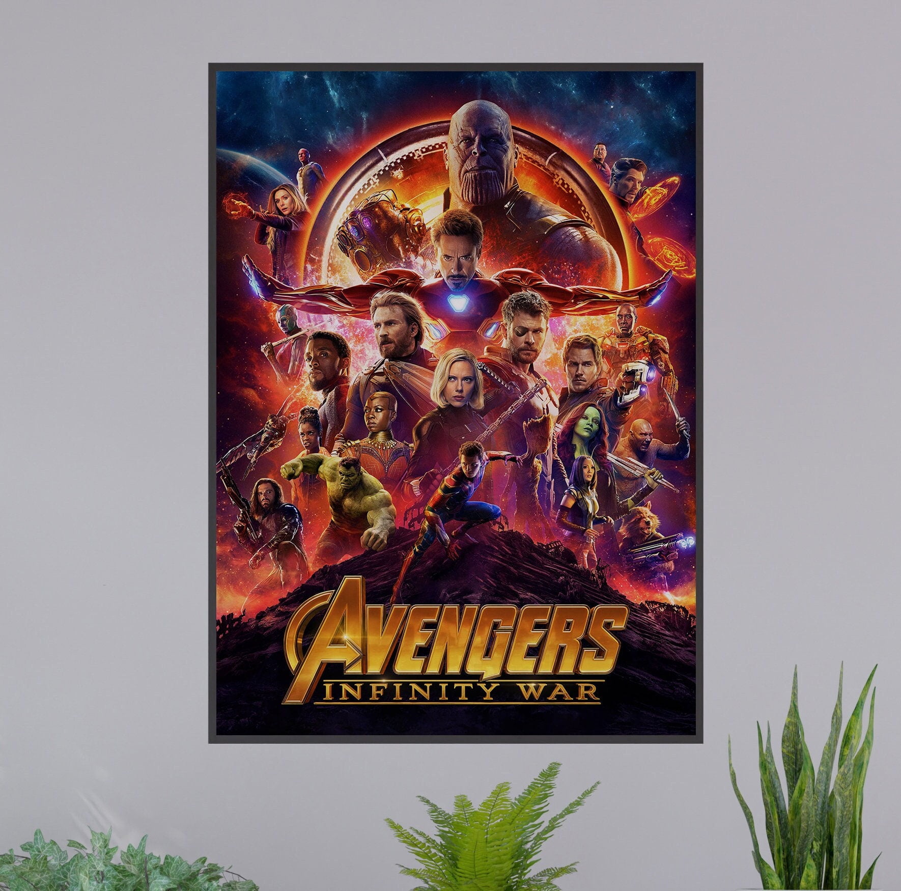 POSTER Avengers Infinity War Movie Poster-UNFRAMED - Walmart.com