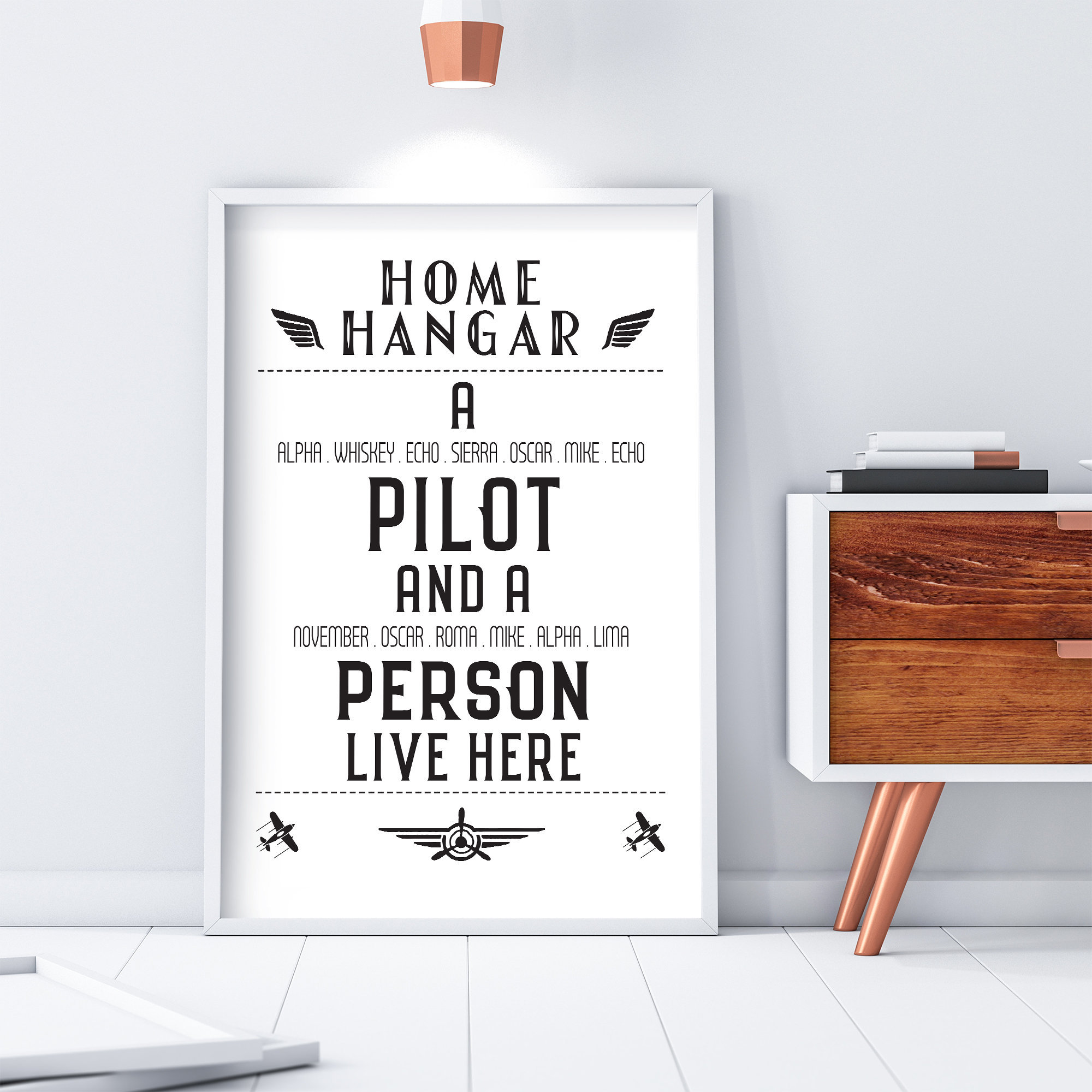 POSTER Aviation Print Gift, Airline Pilot Wall Art, Airplane Poster ...