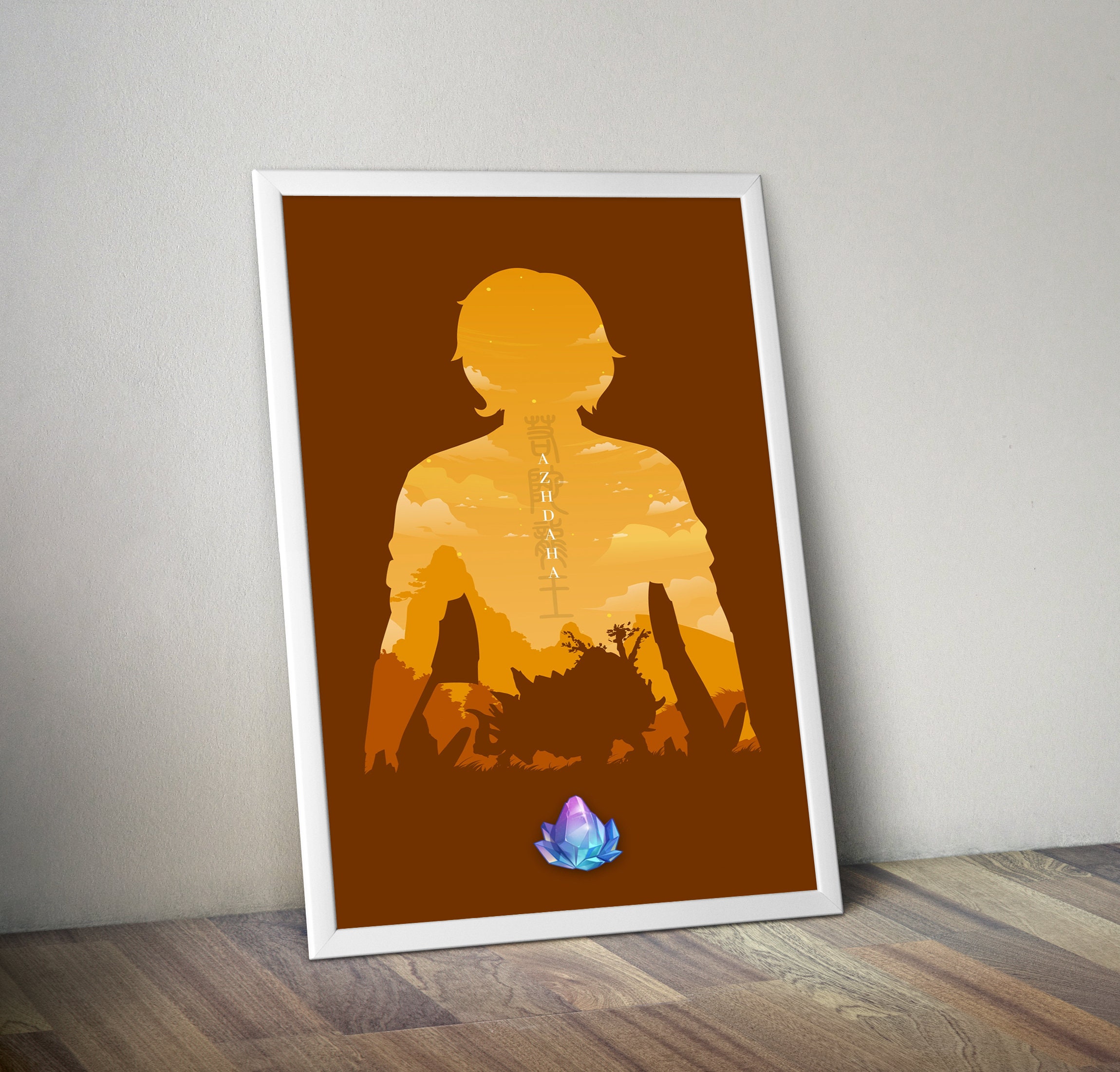 POSTER Azhdaha Genshin Impact Genshin Impact Poster Anime Twitch Decor ...