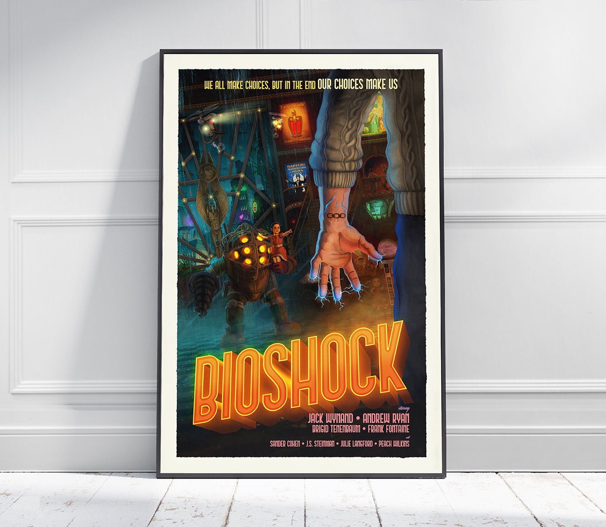 POSTER BIOSHOCK 1 Game Poster | Game Art | Horror Game | Print | Room ...