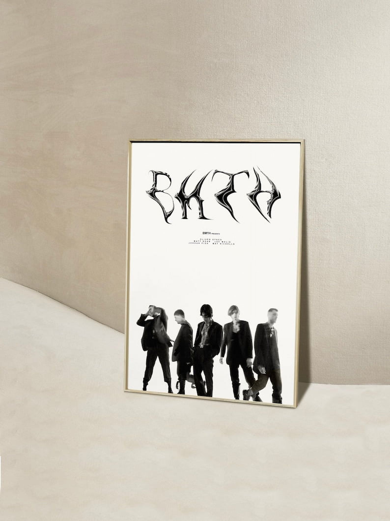 POSTER BMTH Heavy Metal Core Gothic Vintage Music Poster | Black and ...