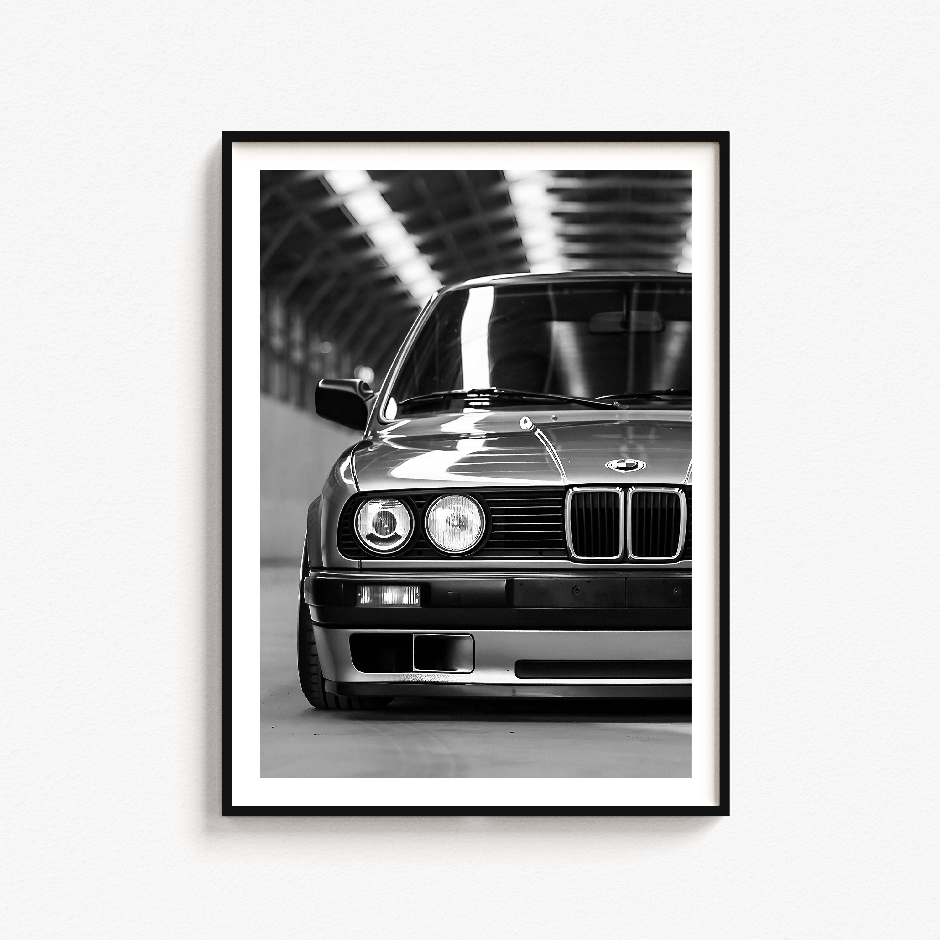 POSTER BMW E30 poster, Vintage BMW Print, Vintage Car Poster, Classic Car Poster, Sports Car ...