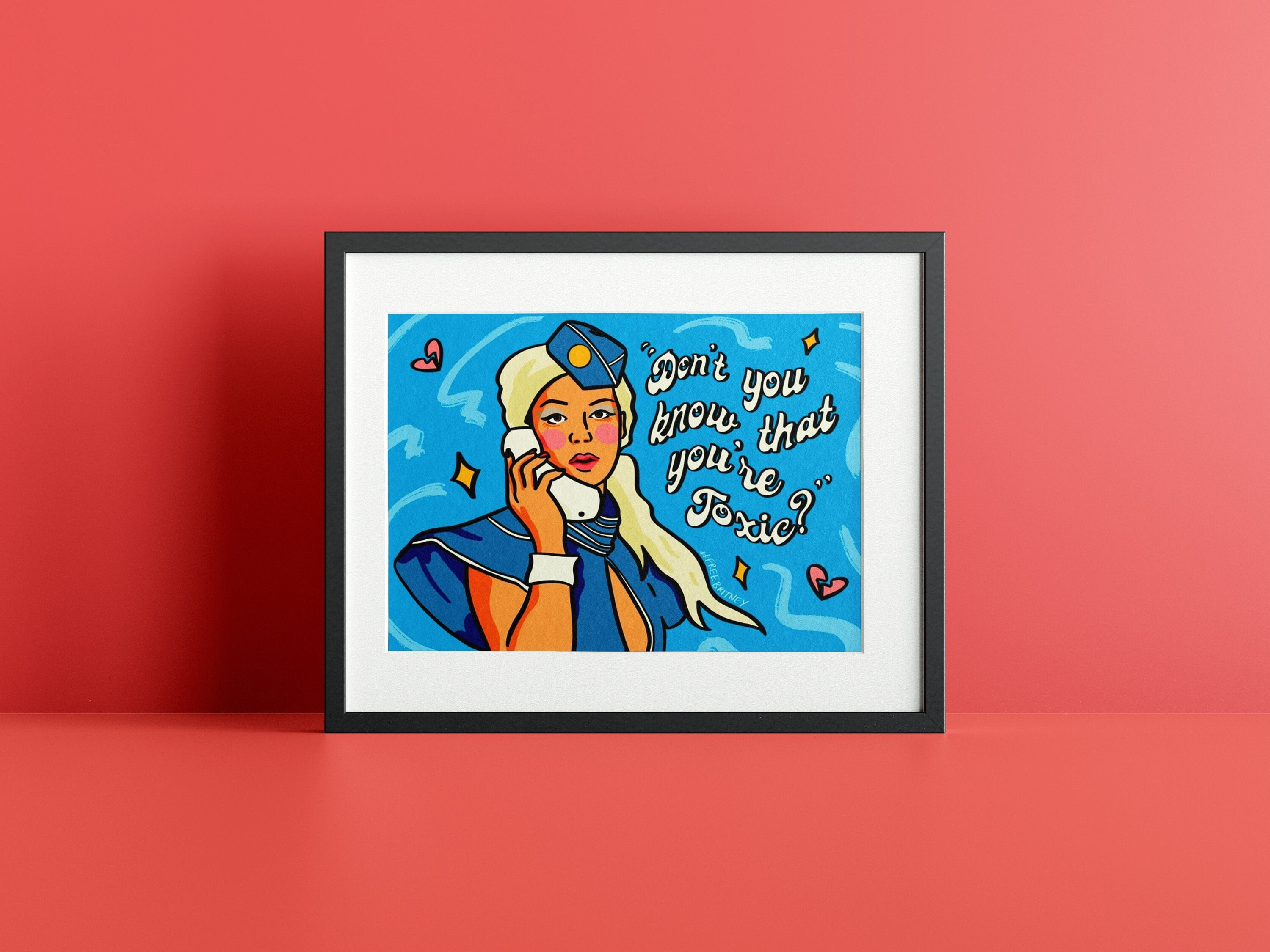POSTER BRITNEY SPEARS Art | TOXIC | Fan Art Print | Poster Pop Art ...