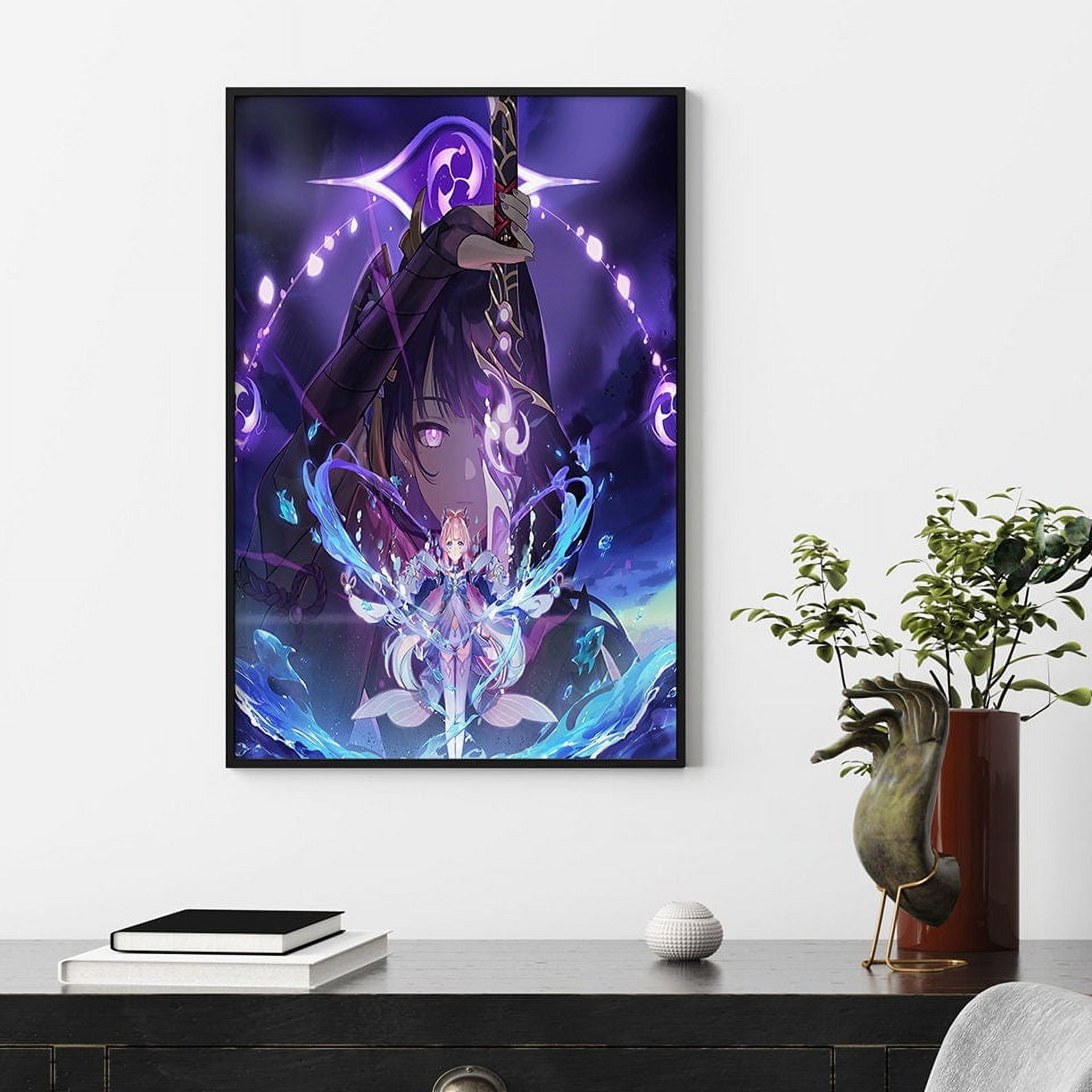 POSTER Baal Raiden Shogun Art Genshin Impact poster, High quality print ...