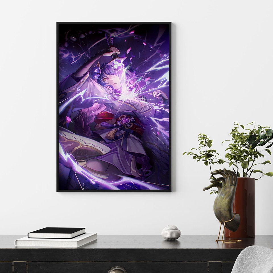 POSTER Baal Raiden Shogun (Genshin Impact) Poster, High quality Poster print, Home Decor, Wall ...