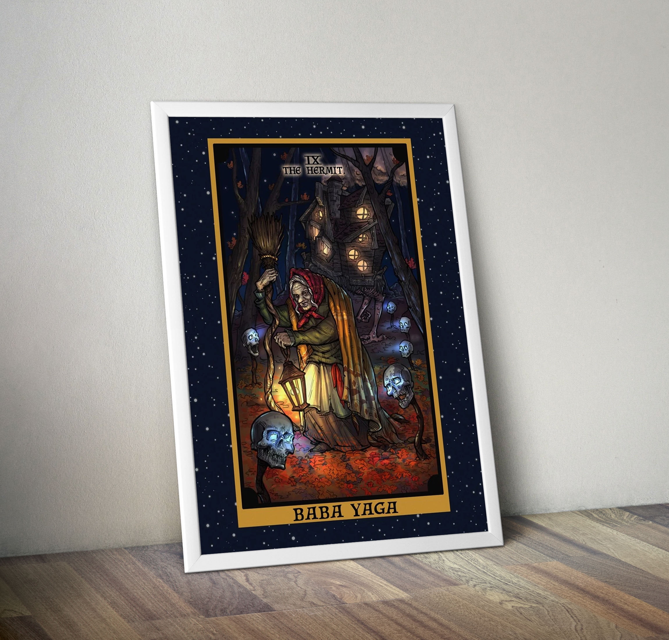 POSTER Baba Yaga The Hermit Tarot Poster Major Arcana Tarot Poster ...
