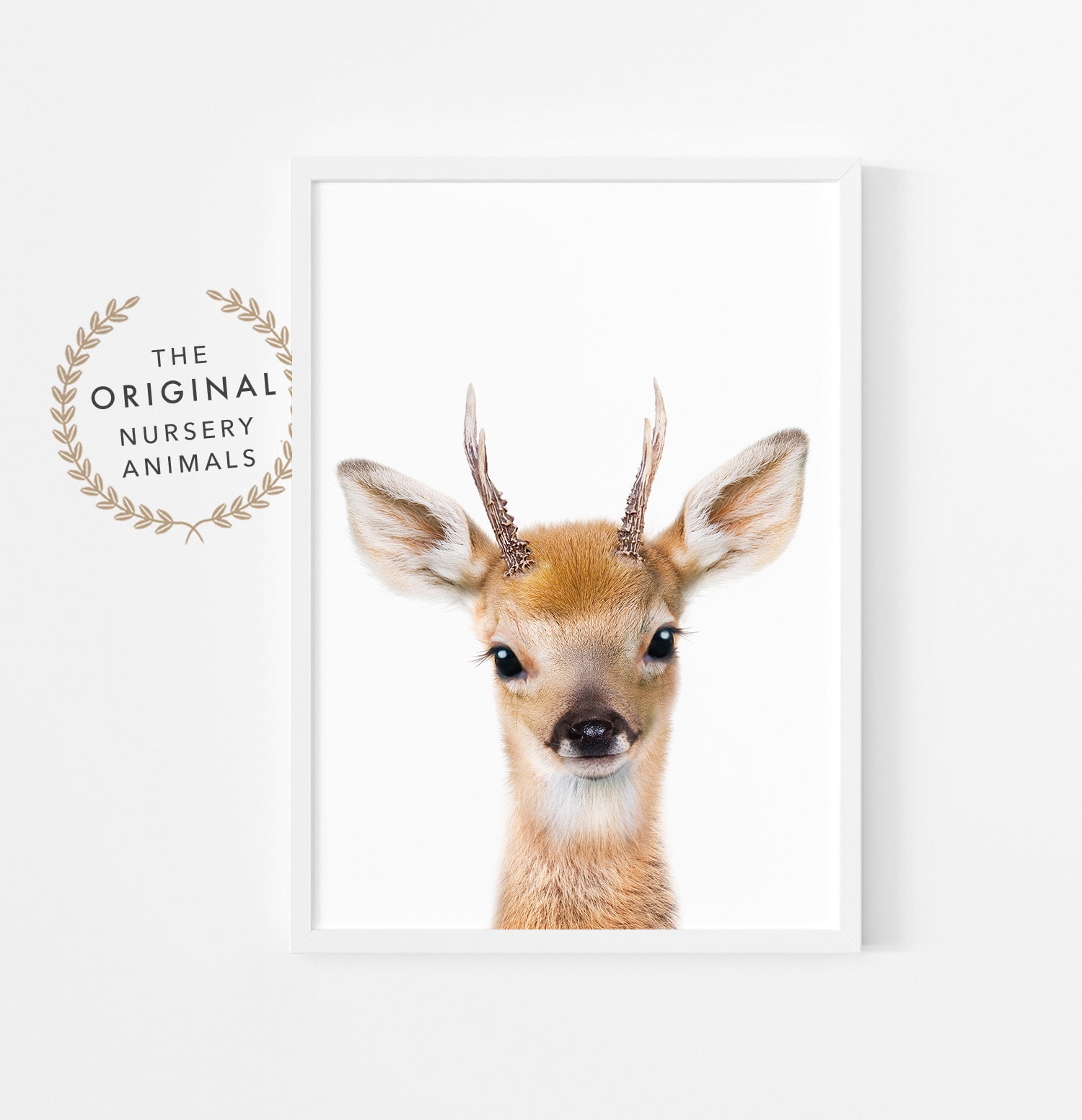 POSTER Baby Deer Fawn Print ~ Nursery Wall Art Decor ~ Woodland Baby ...