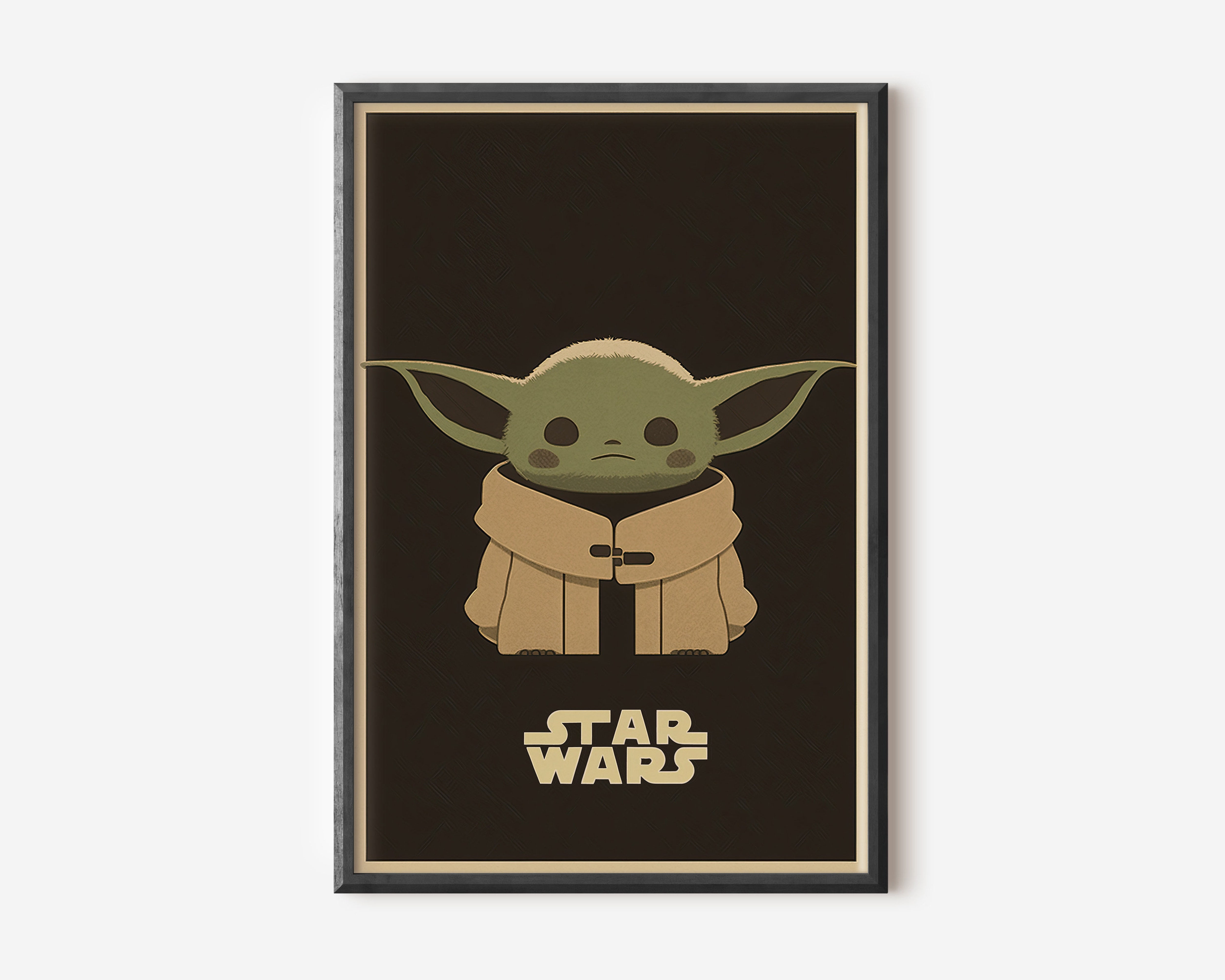 POSTER Baby Yoda Poster Minimalist Grogu Poster Star Wars Art ...