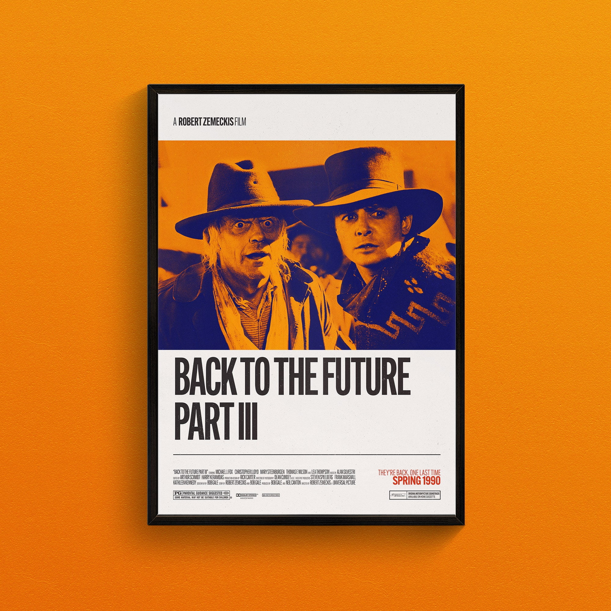 POSTER Back to the Future Part III (1990 - Retro Movie Poster Art ...