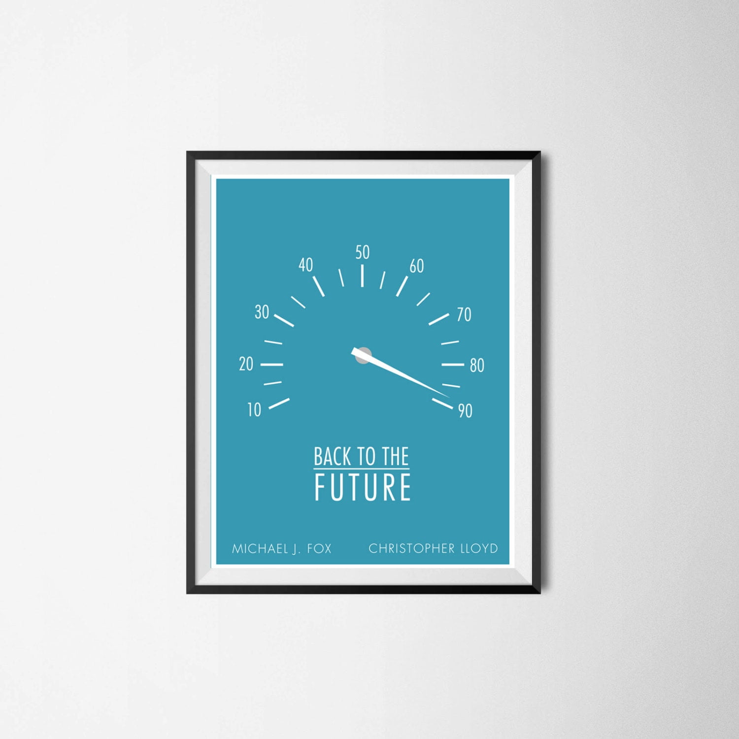 POSTER Back to the Future 88 MPH Printable Movie Poster-UNFRAMED ...