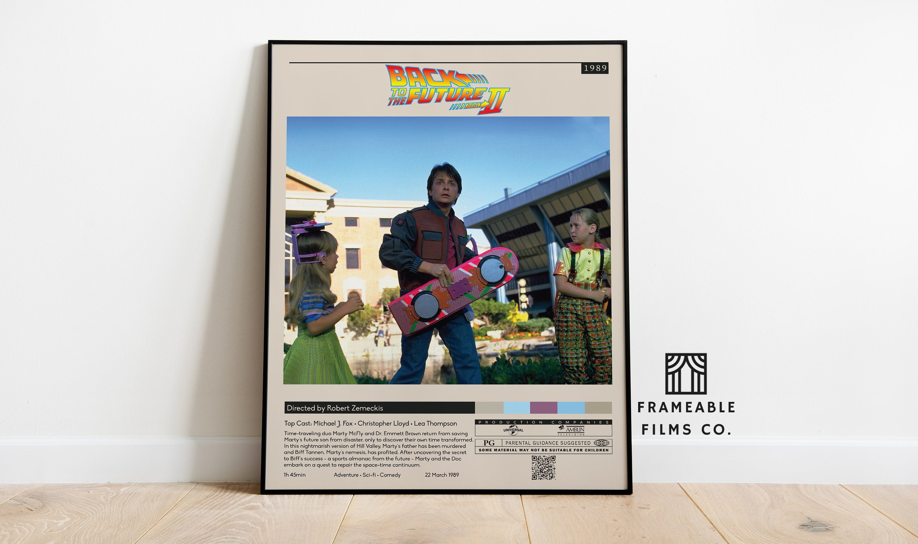 Poster Back to the Future Part II Minimalist Movie Poster | Icon Cinema ...
