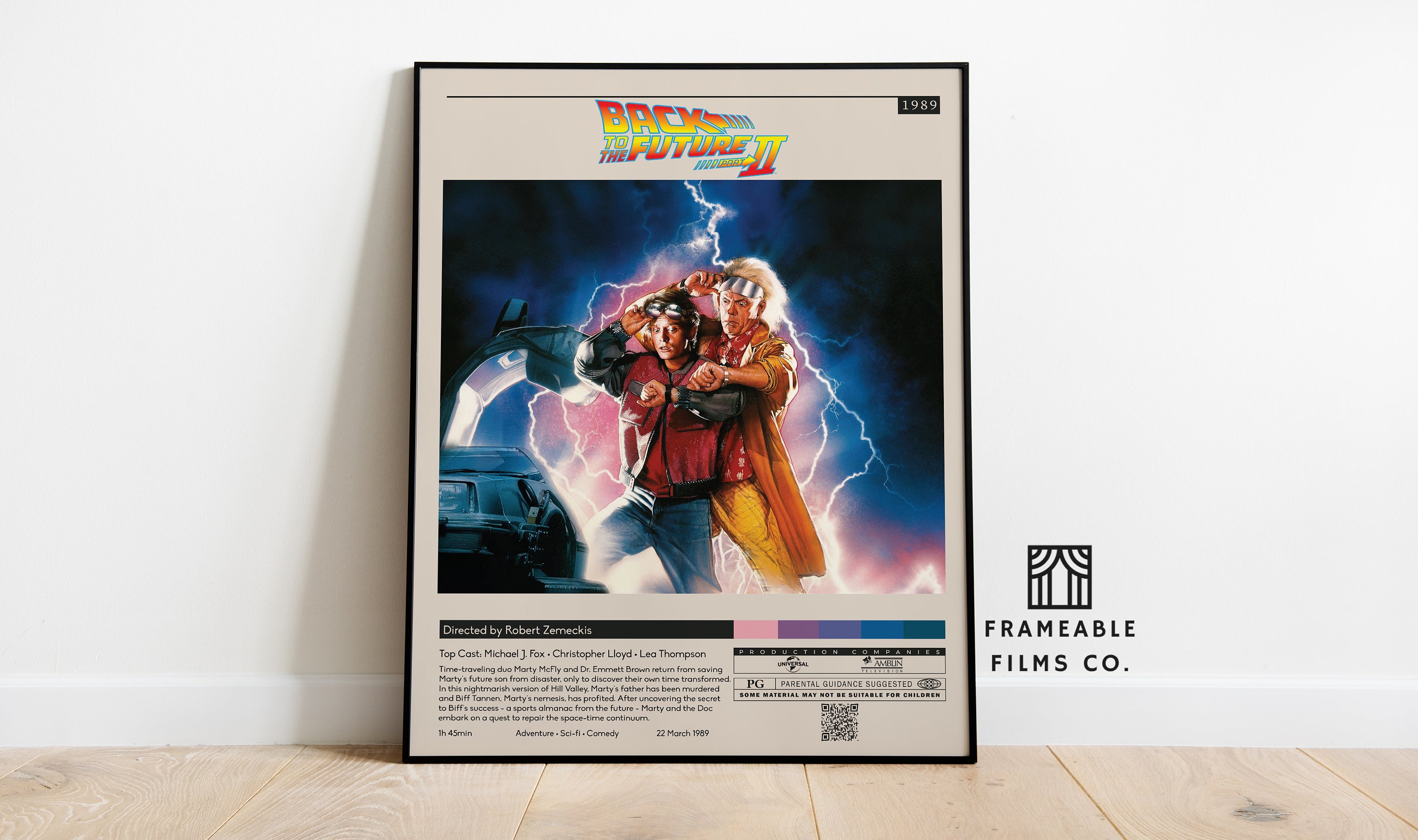 POSTER Back to the Future Part II Minimalist Movie Poster | Icon Cinema ...