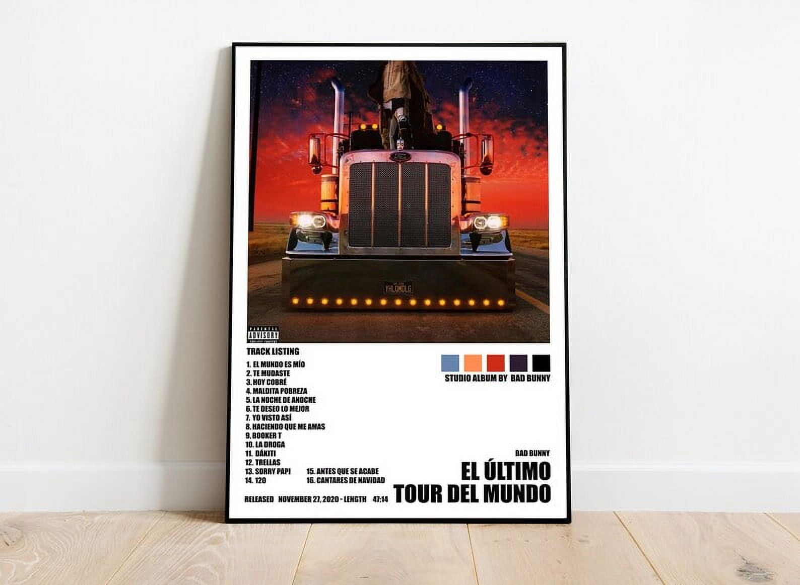POSTER Bad Bunny - El Ãšltimo Tour Del Mundo Poster | Album Cover Poster | Room Decor | Wall ...