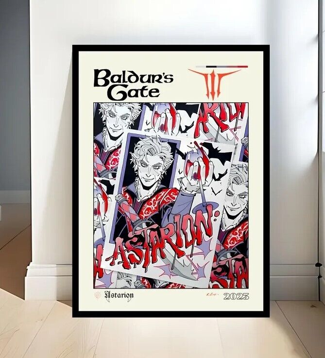 POSTER Baldur's Gate 3 Poster- Astarion PNG print-Gaming poster-Game ...