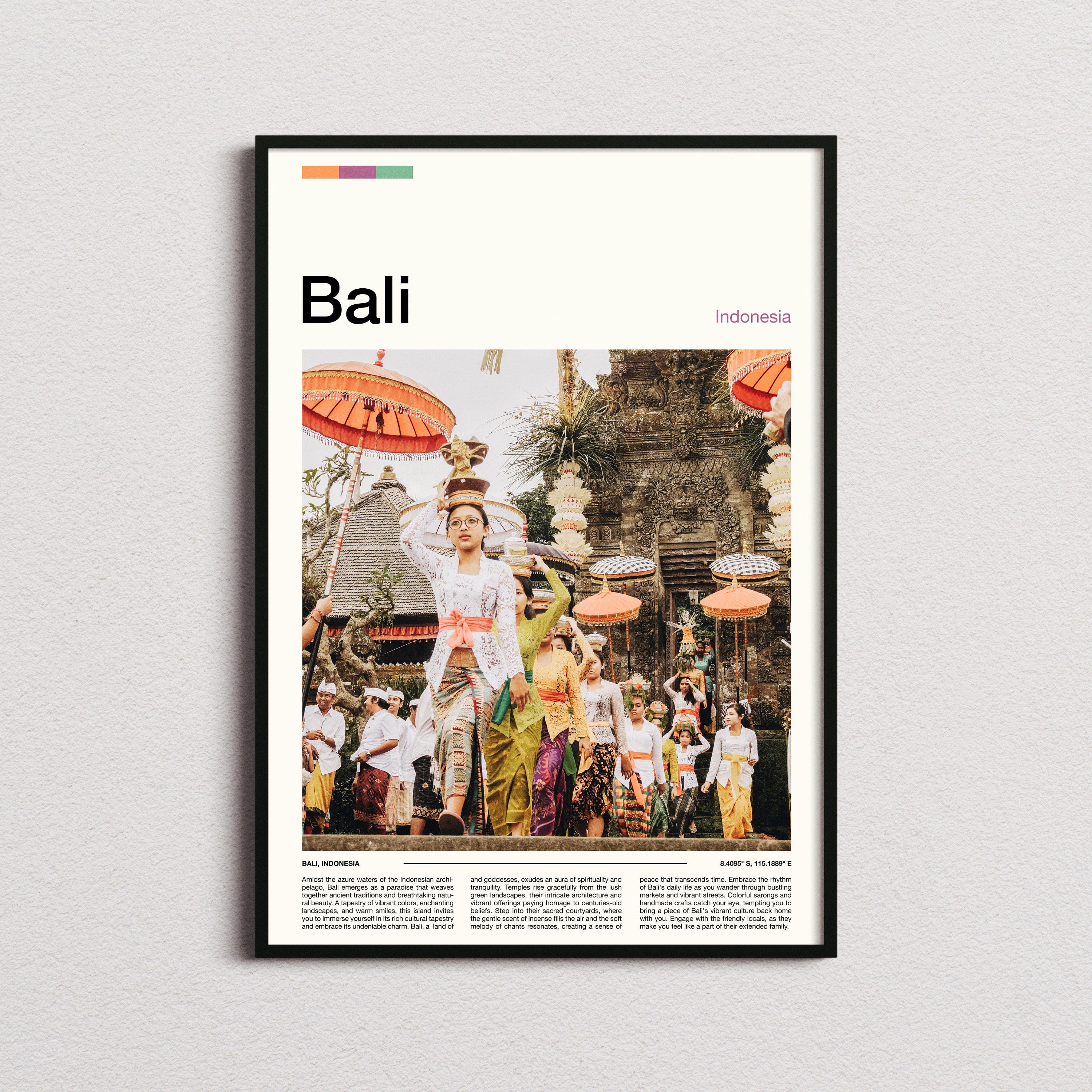 POSTER Bali Print, Bali Poster, Bali Wall Art, Indonesia Art Print ...